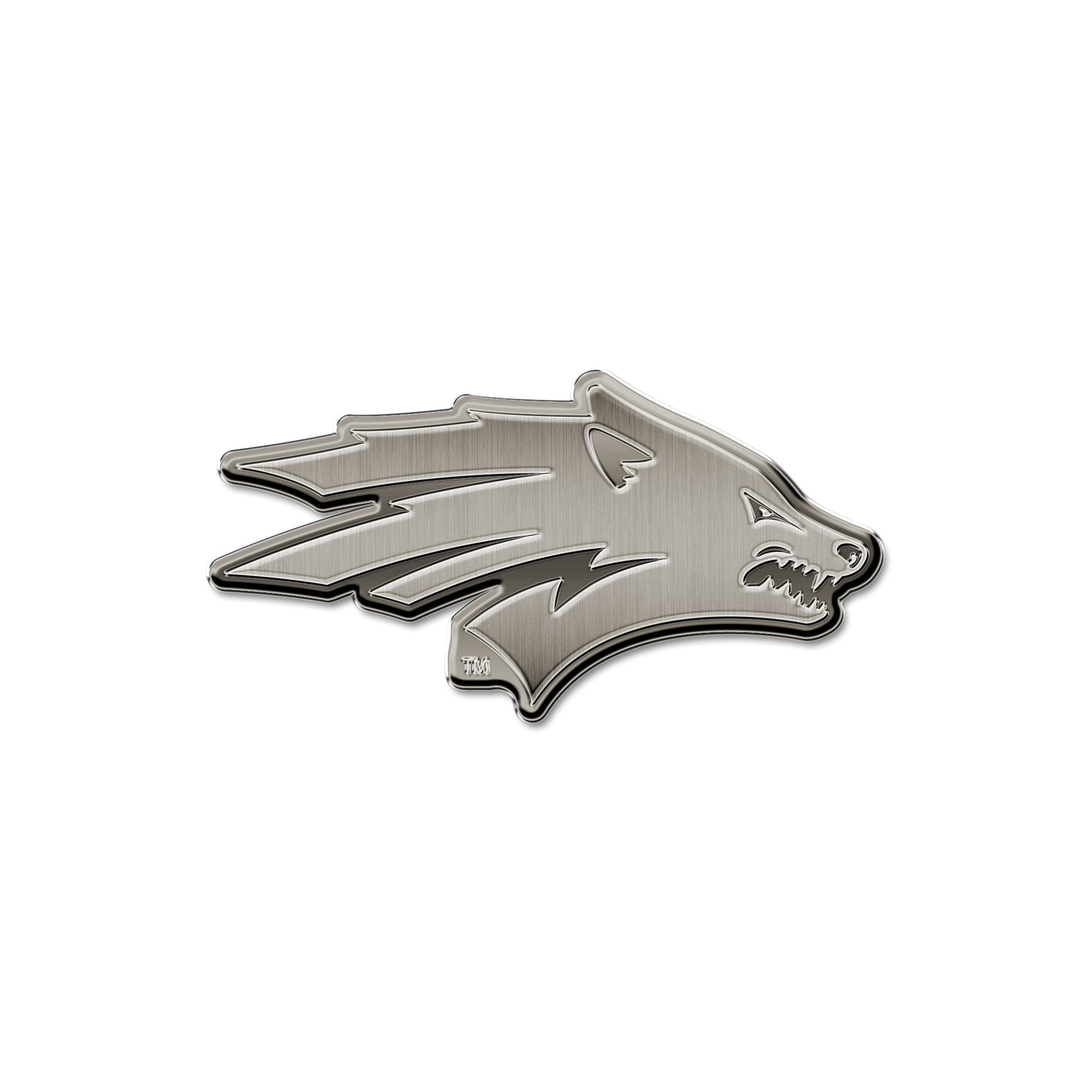 NCAA Nevada-Reno Wolf Pack Antique Nickel Auto Emblem for Car/Truck/SU