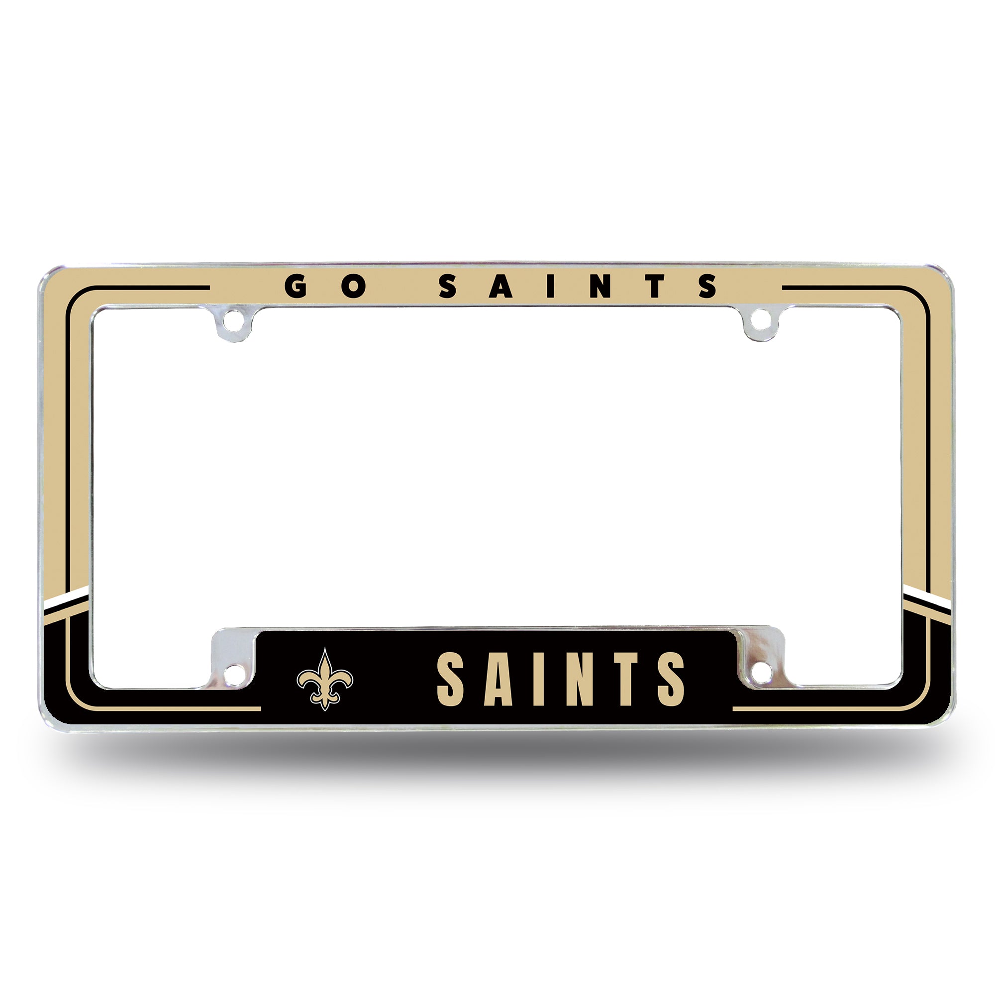 Saints Two-Tone All Over Chrome Frame