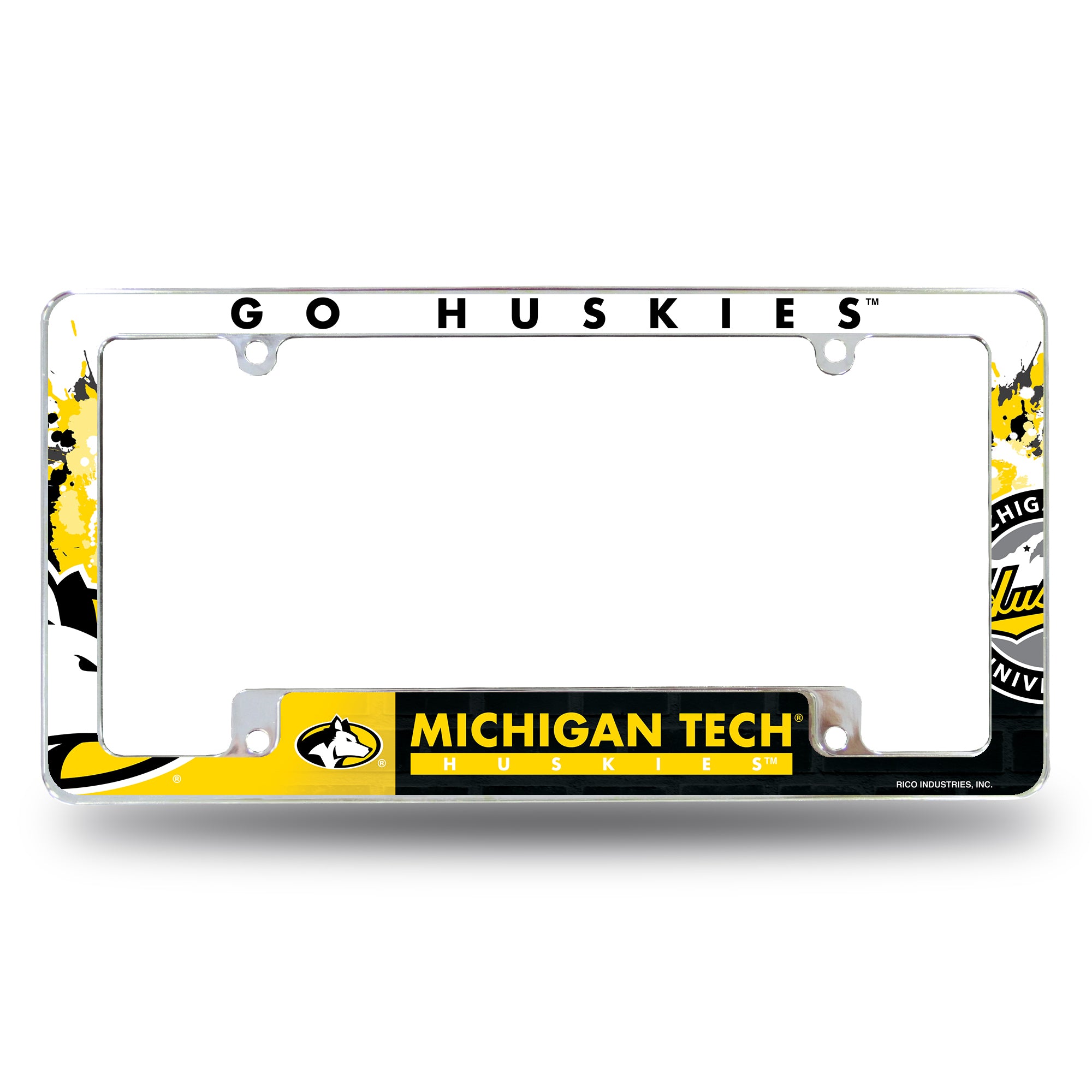 Michigan Tech All Over Chrome Frame