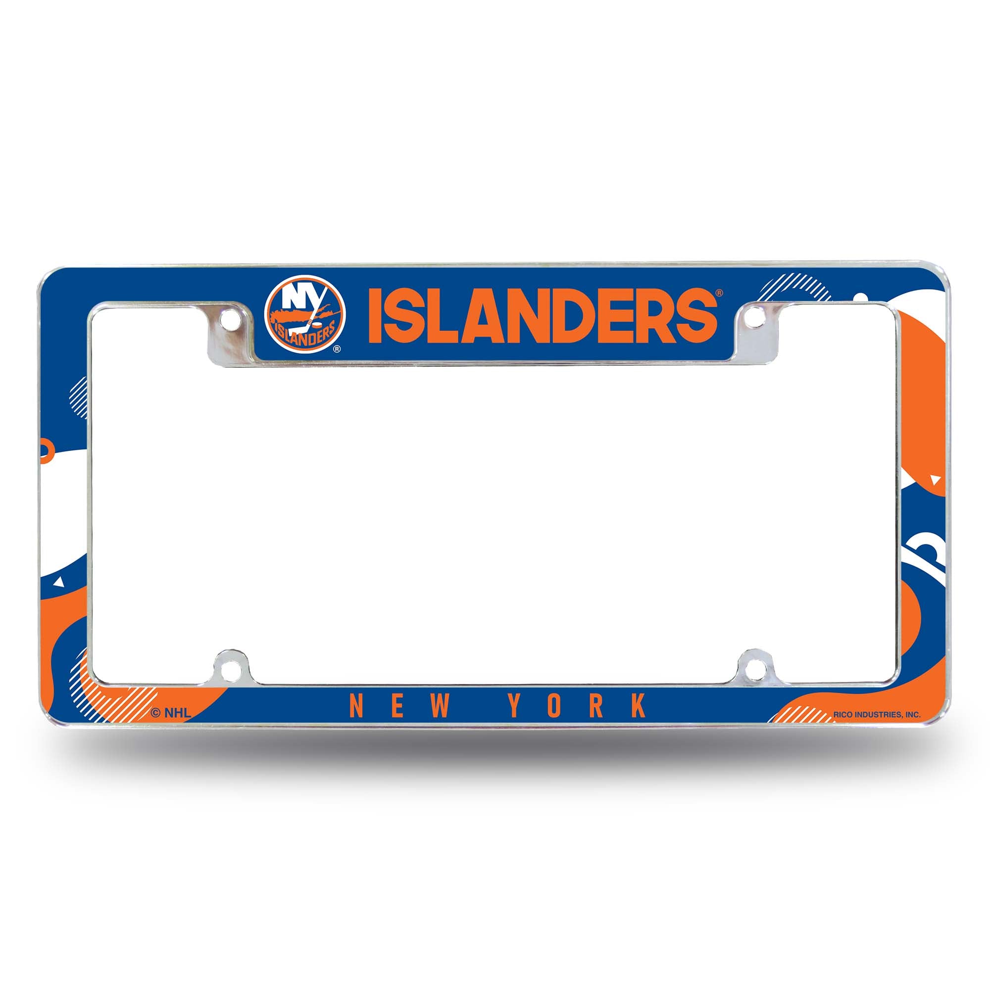 Islanders Wave All Over Chrome Frame