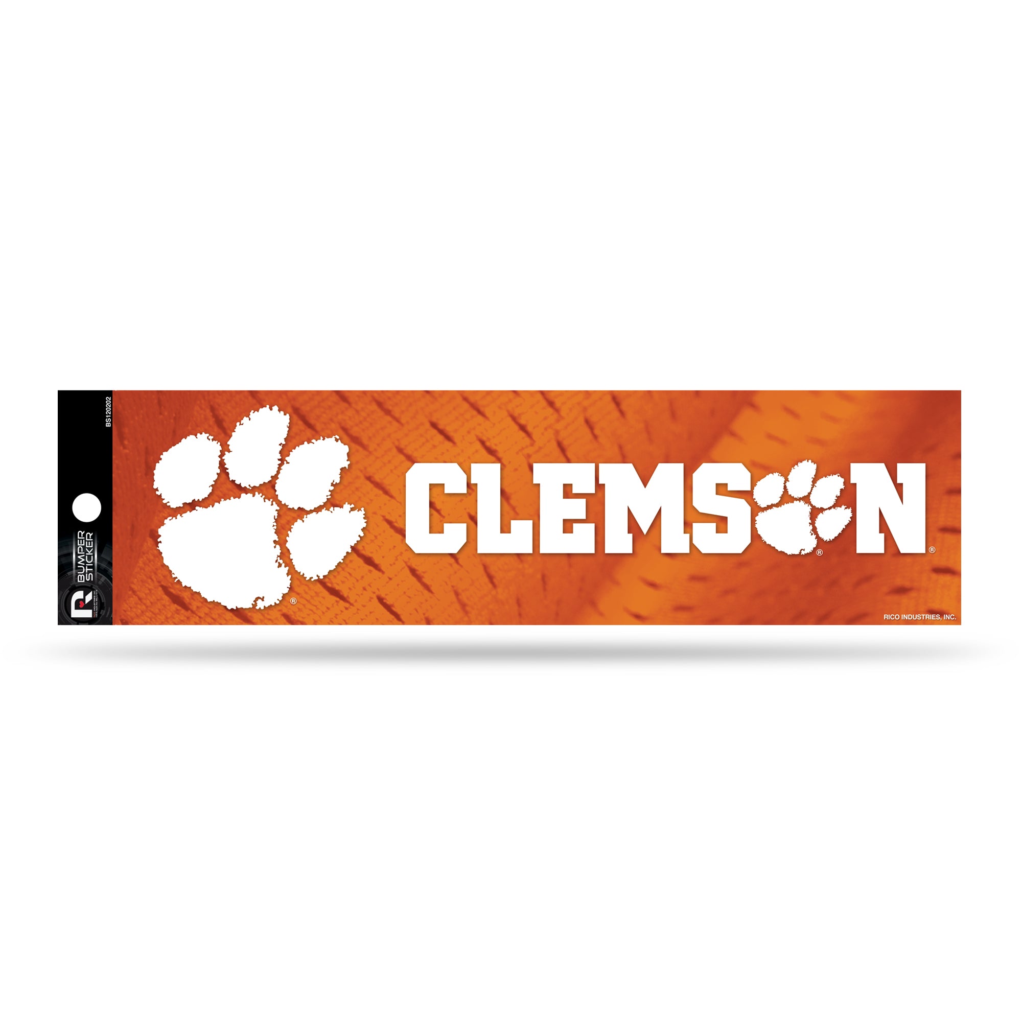 NCAA Clemson Tigers 3" x 12" Car/Truck/Jeep Bumper Sticker By Rico Ind