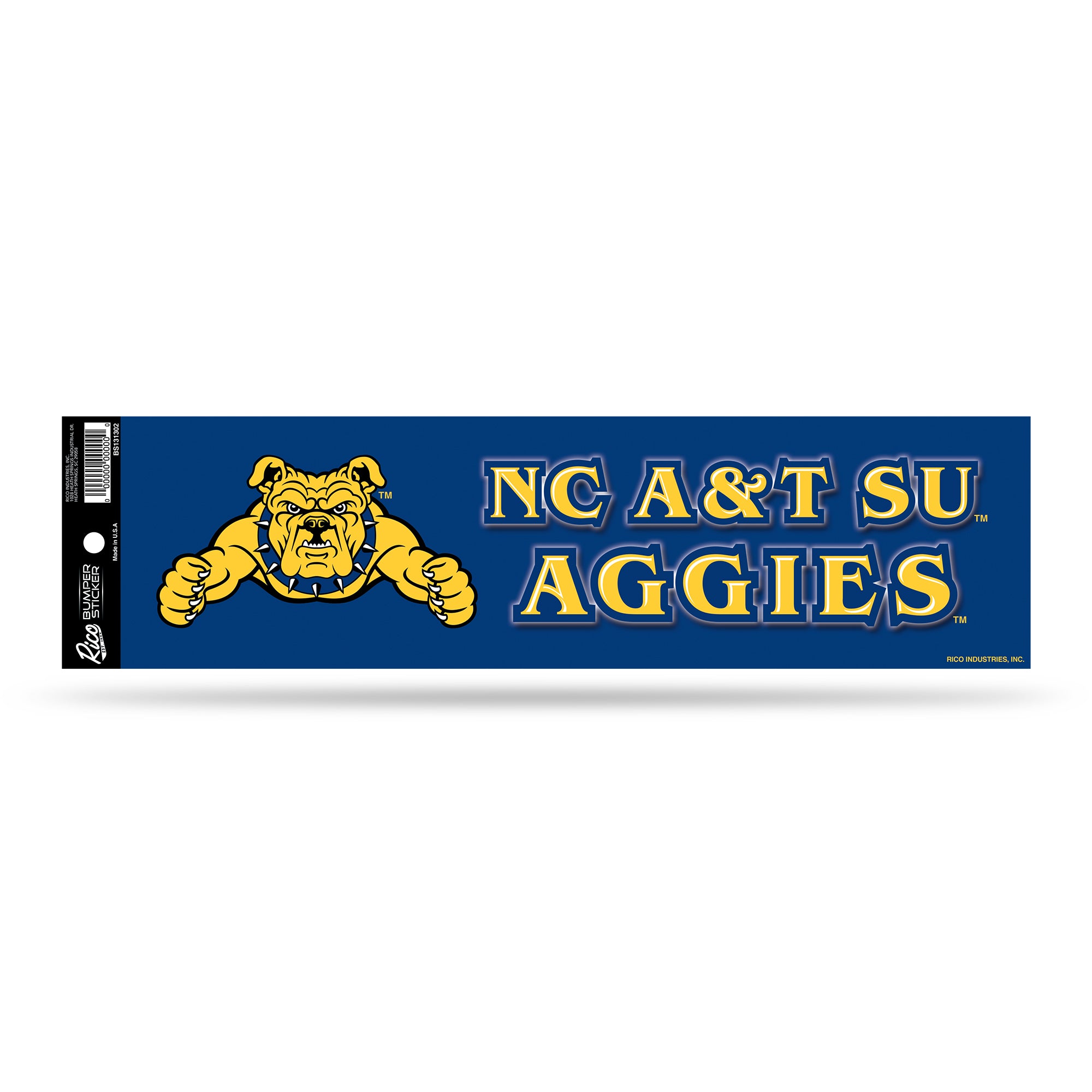 NCAA N.Carolina A&T Aggies 3" x 12" Car/Truck/Jeep Bumper Sticker By R