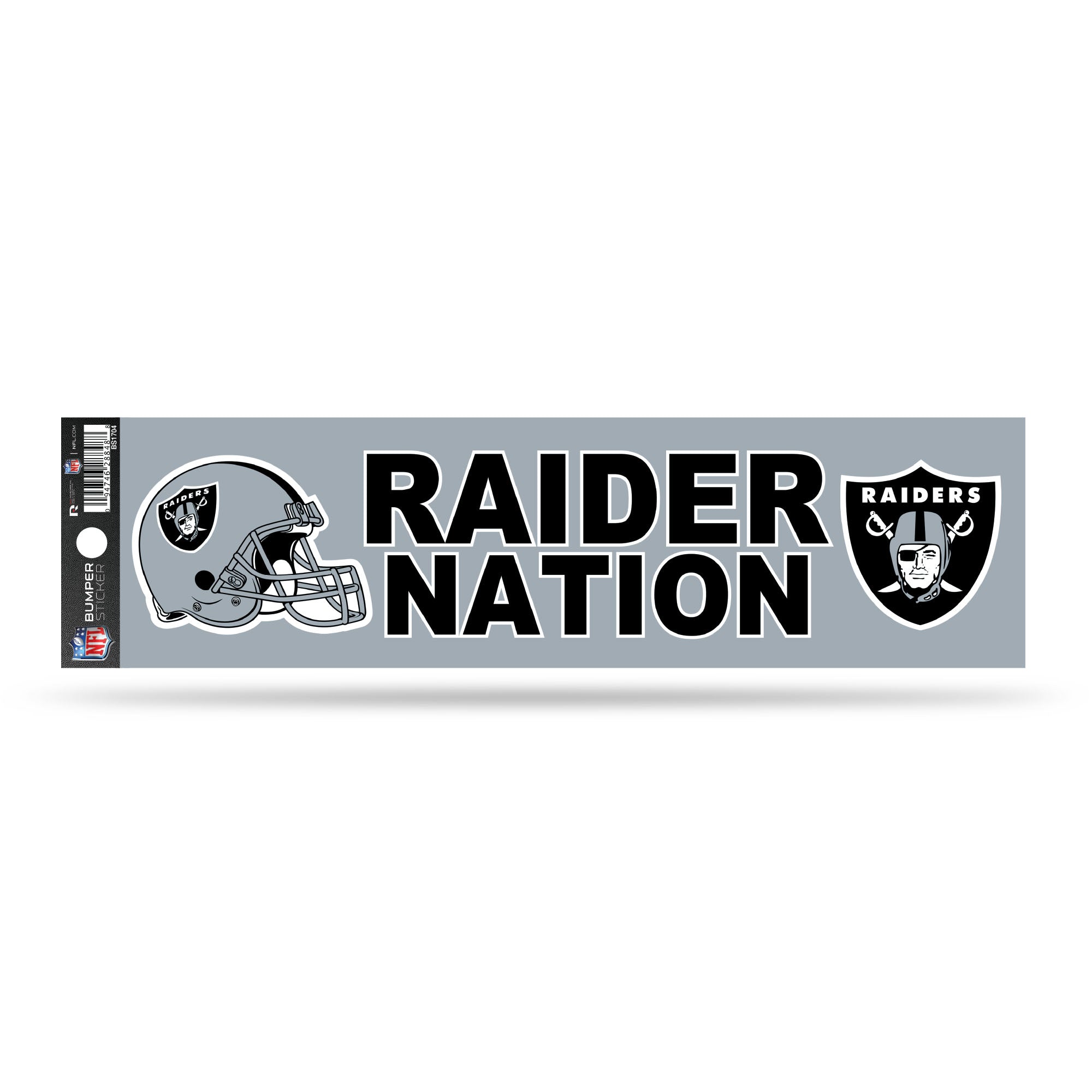 NFL Las Vegas Raiders 3" x 12" Car/Truck/Jeep Bumper Sticker By Rico I