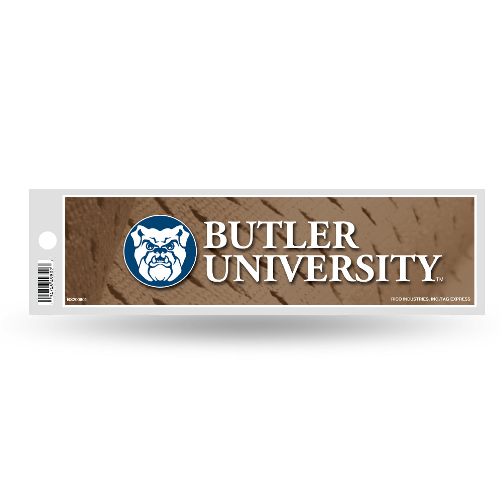NCAA Butler Bulldogs 3" x 12" Car/Truck/Jeep Bumper Sticker By Rico In