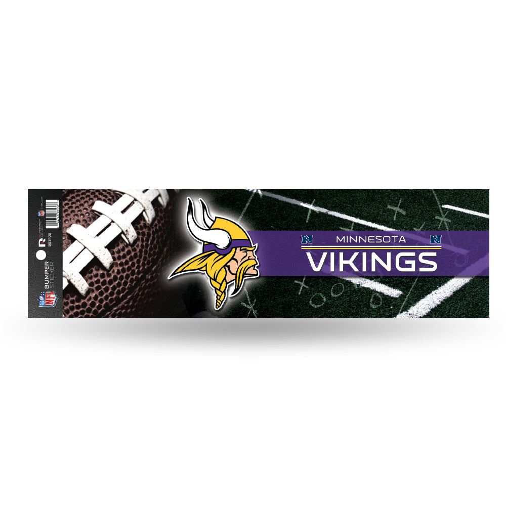 NFL Minnesota Vikings 3" x 12" Car/Truck/Jeep Bumper Sticker By Rico I