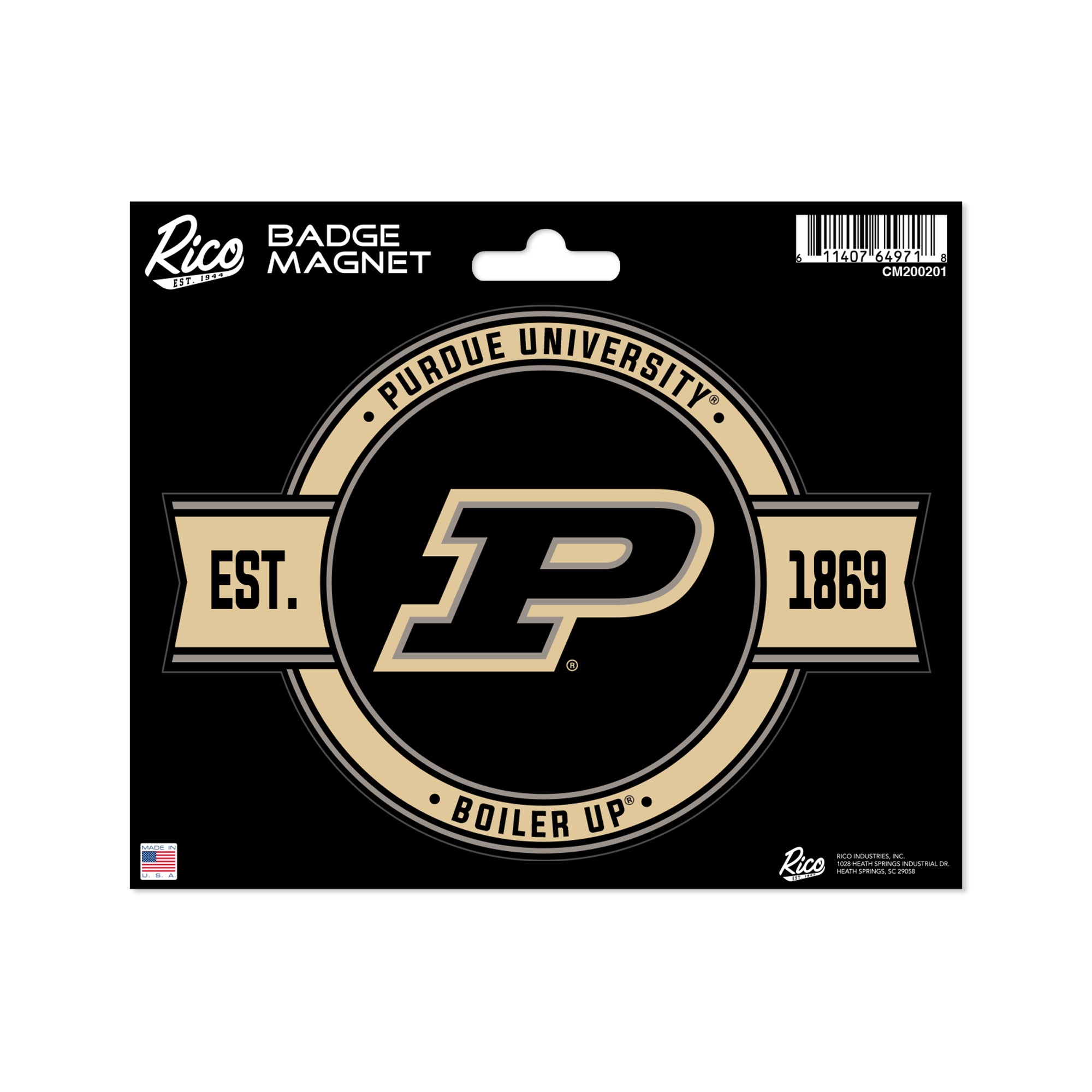 Purdue Boilermakers Badge Magnet