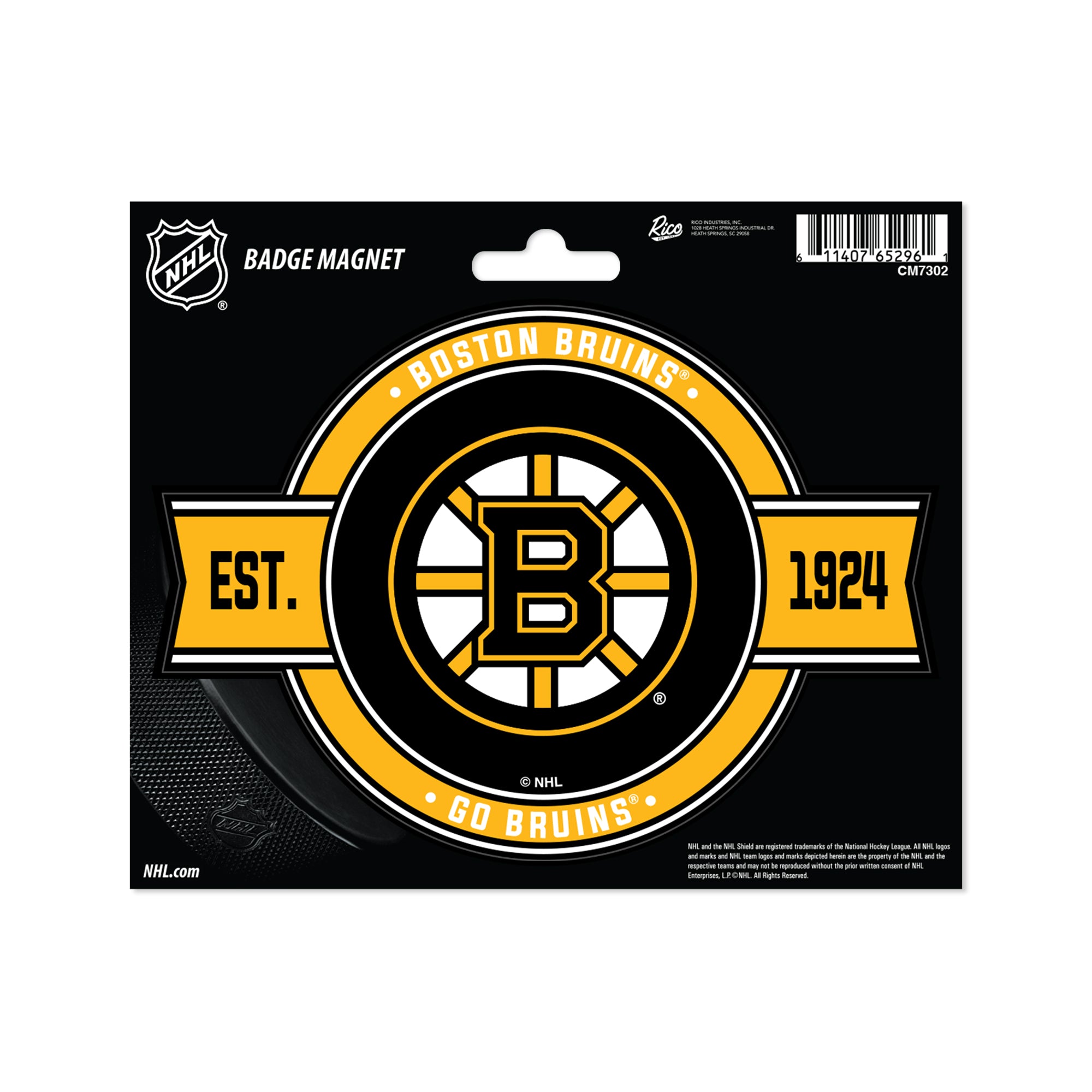 Boston Bruins Badge Magnet