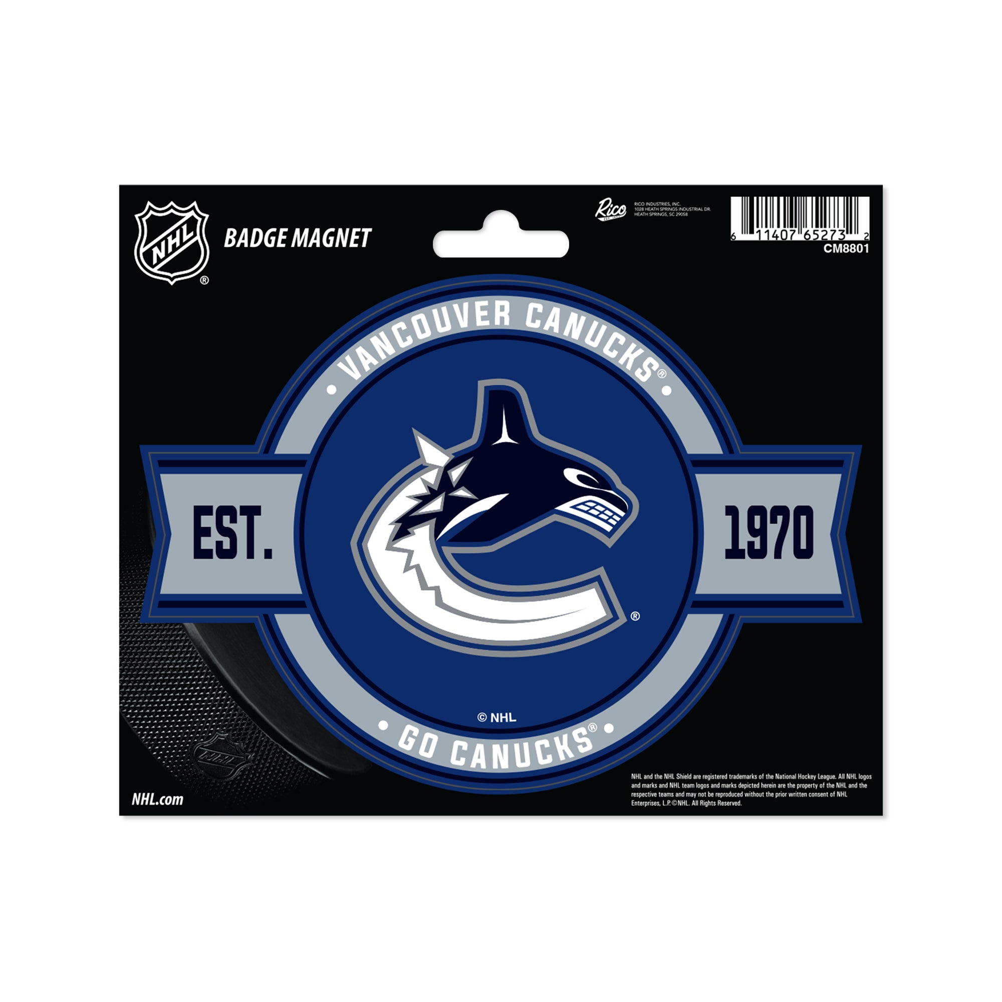 Vancouver Canucks Badge Magnet