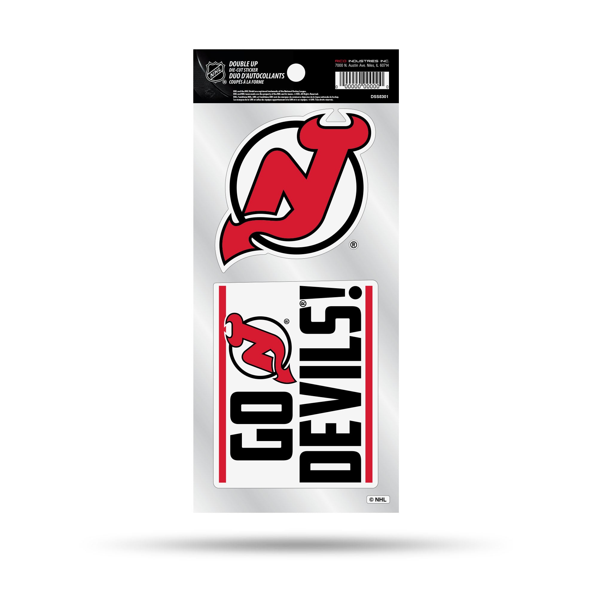 Devils Double Up Die Cut Sticker