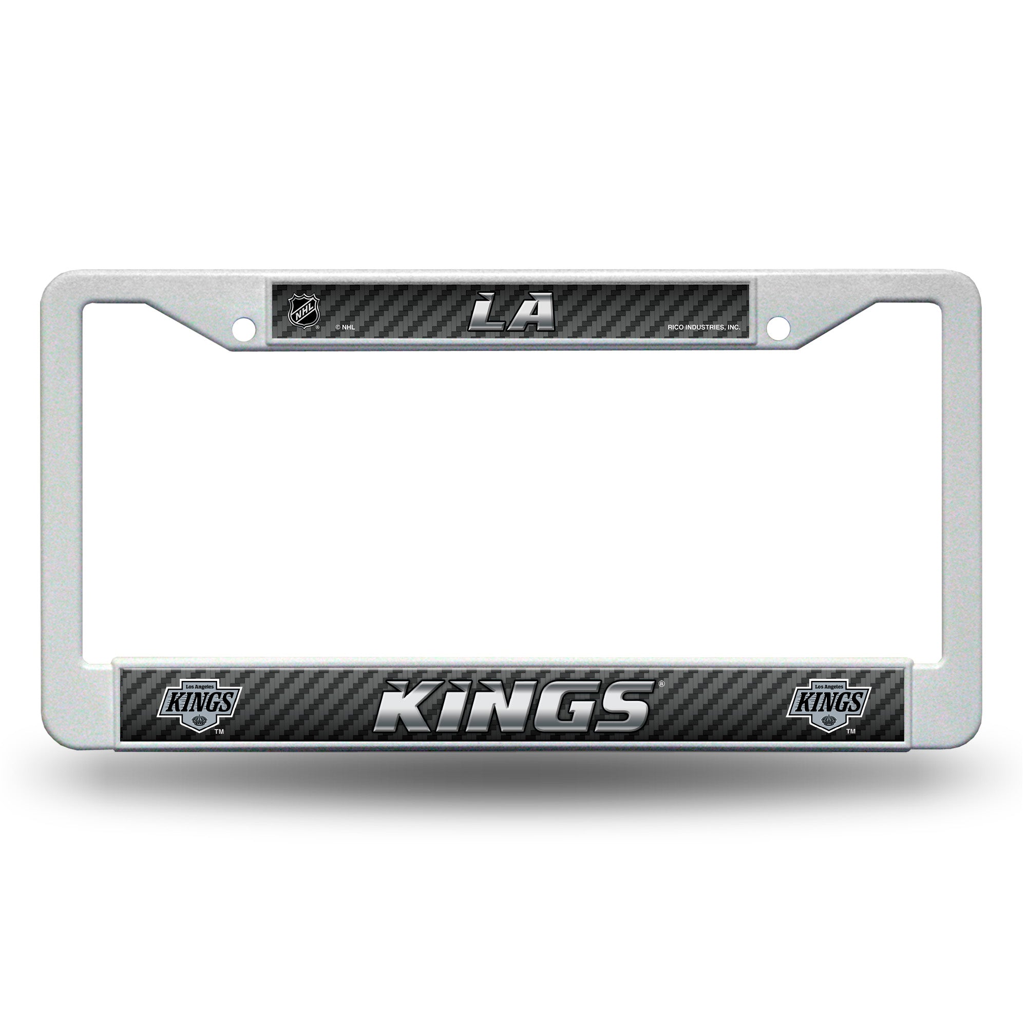 Los Angeles Kings White Plastic License Plate Frame