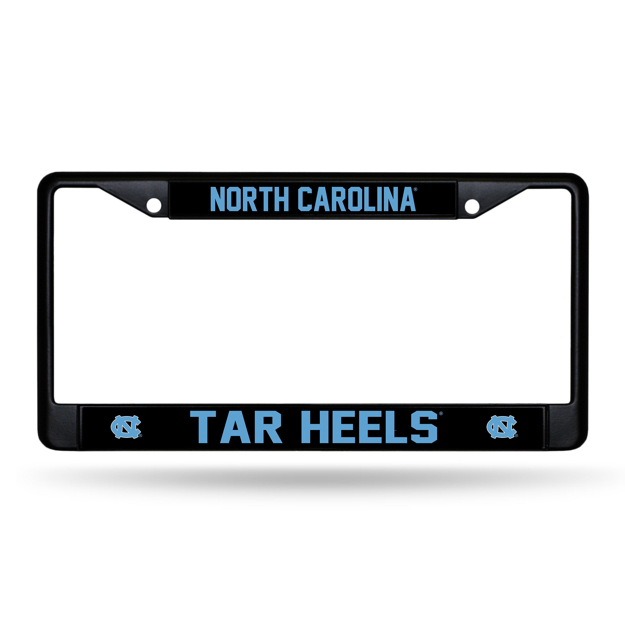 North Carolina Tar Heels Black Chrome License Plate Frame (Printed Ins