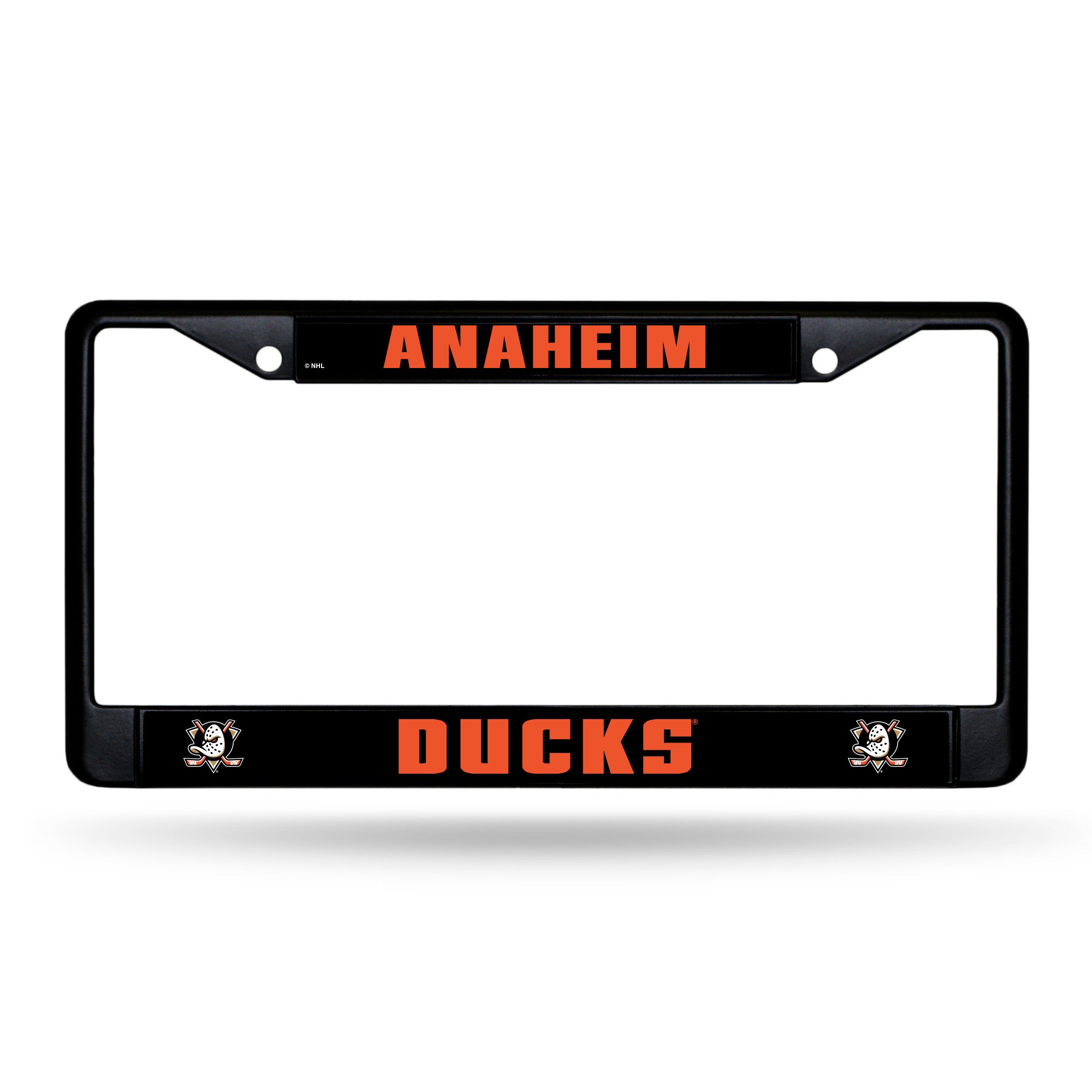 Anaheim Ducks Black Metal License Plate Frame