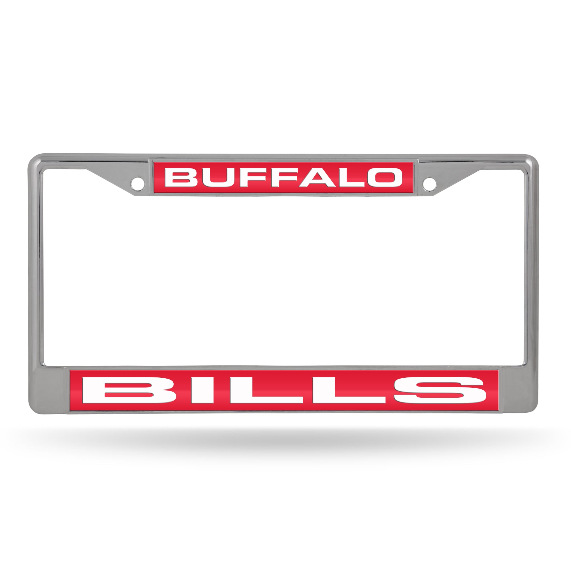 Buffalo Bills Laser Chrome 12 x 6 License Plate Frame