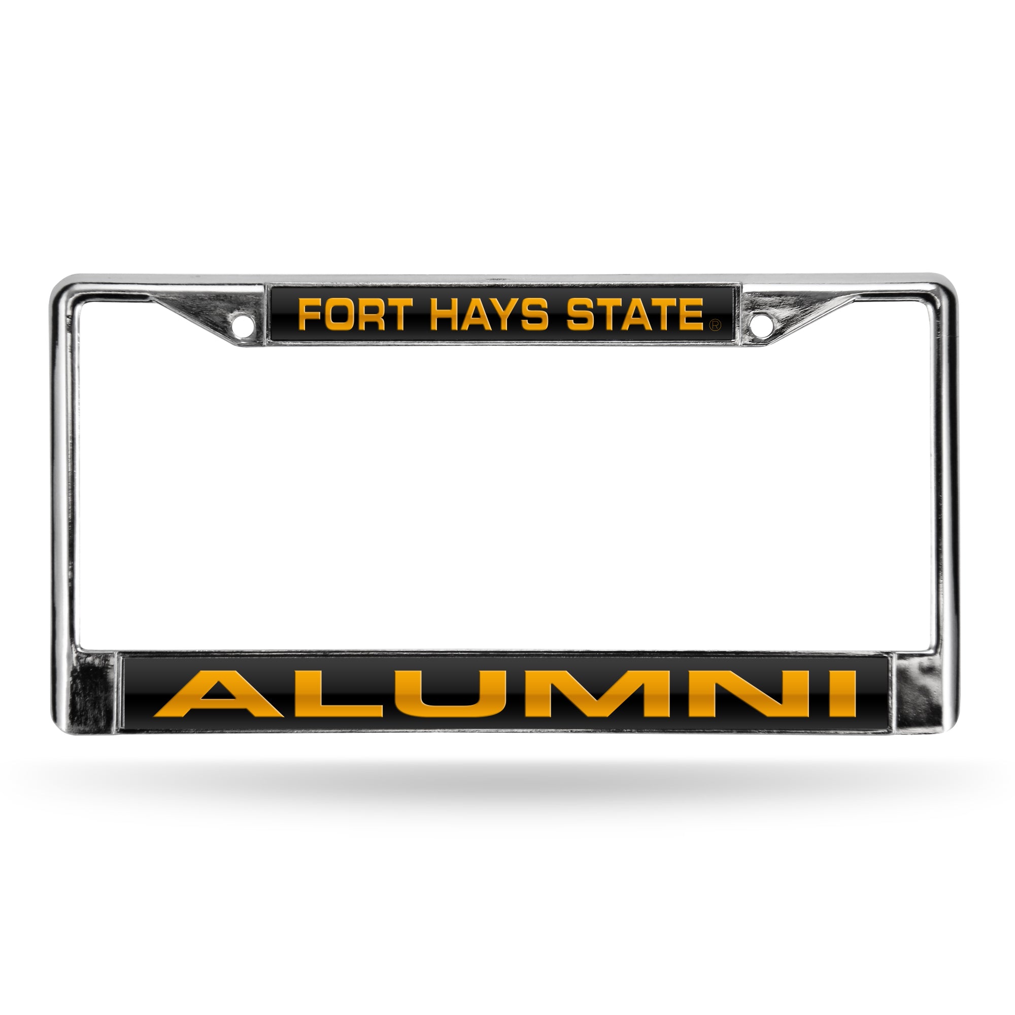 Fort Hays State Tigers Laser Chrome 12 x 6 License Plate Frame