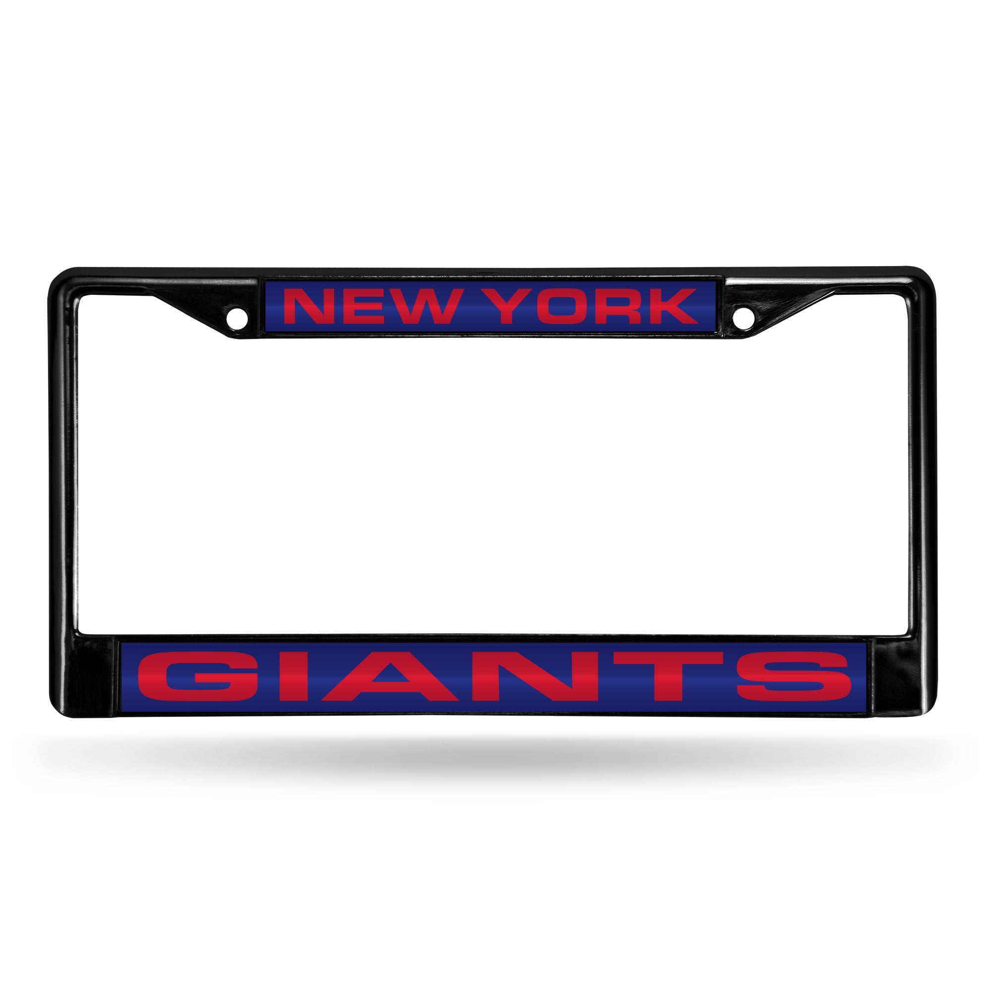 New York Giants Black Laser Chrome 12 x 6 License Plate Frame