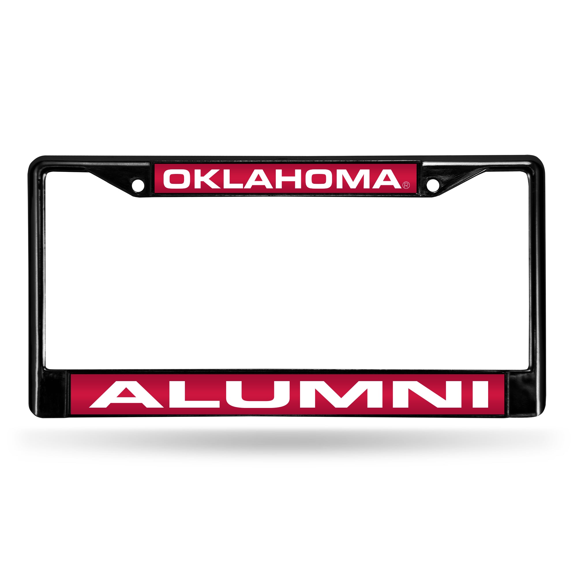 Oklahoma Sooners Black Laser Chrome 12 x 6 License Plate Frame