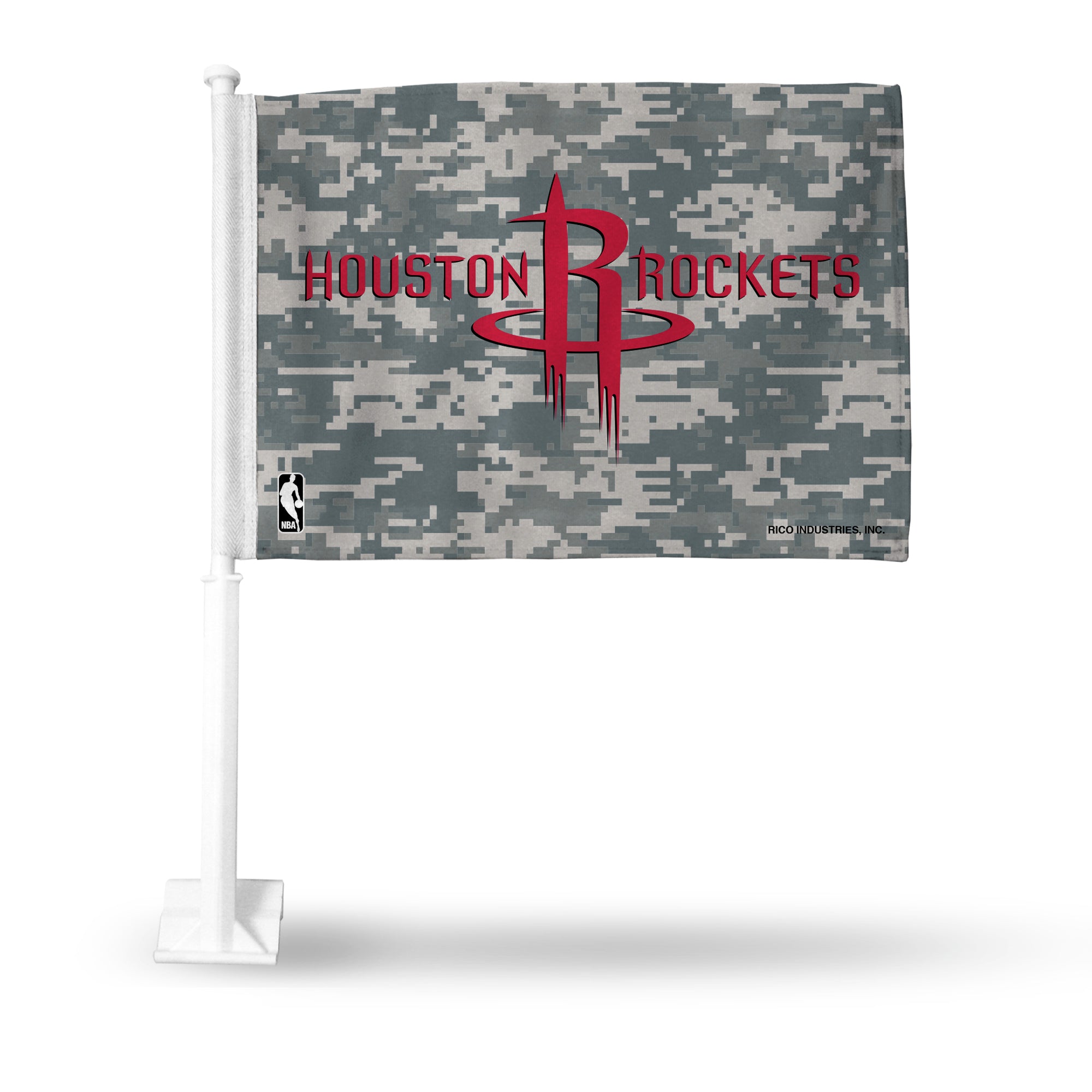 NBA Houston Rockets Double Sided Car Flag - 16" x 19" - Strong Pole th