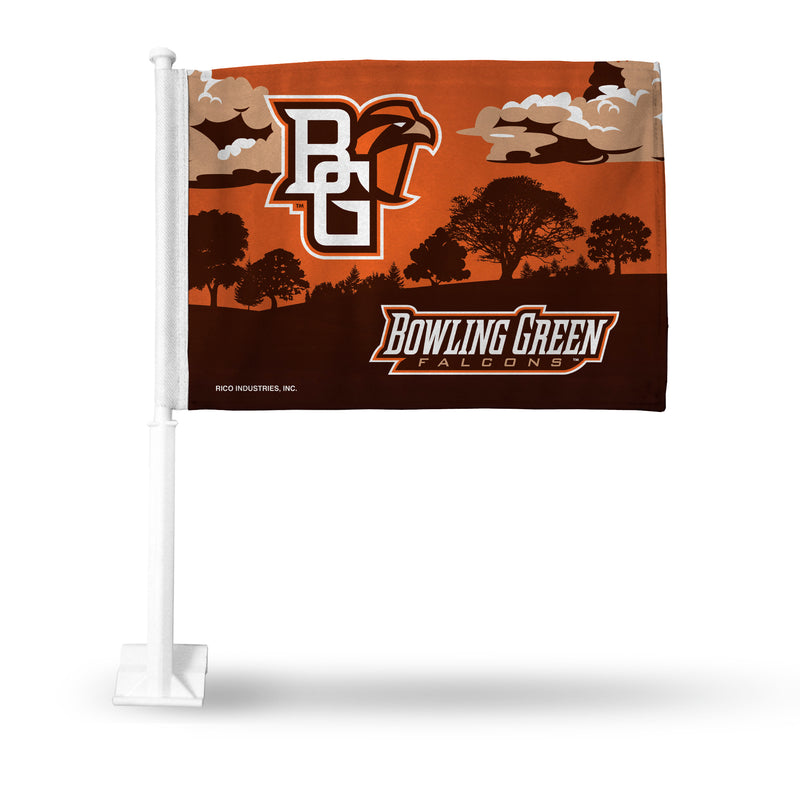 Bowling Green Falcons Resort Design Car Flag