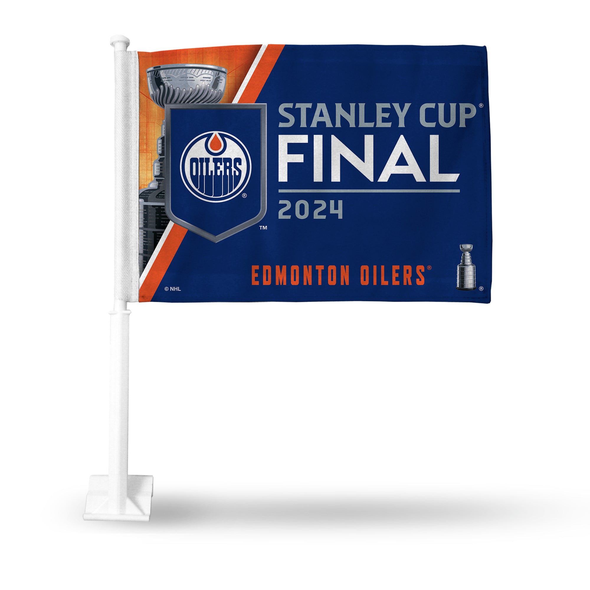 Edmonton Oilers 2024 Stanley Cup Finals Bound Car Flag