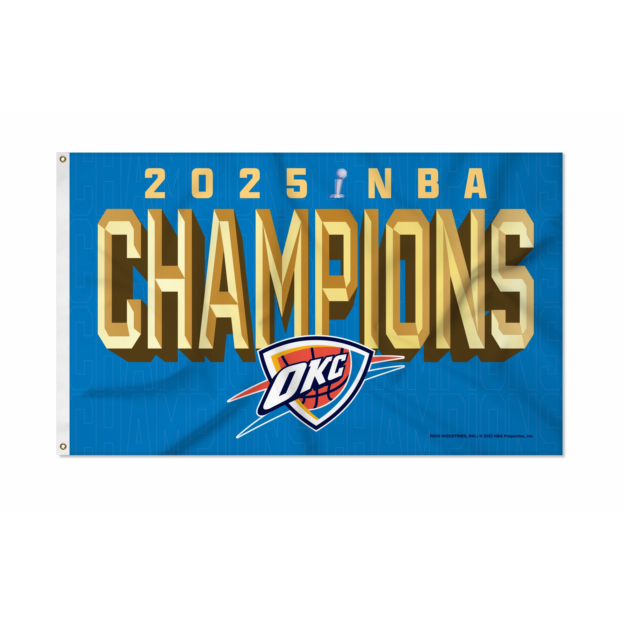 OKC Thunder 2025 NBA Champions 3X5 Banner Flag (Domestic)
