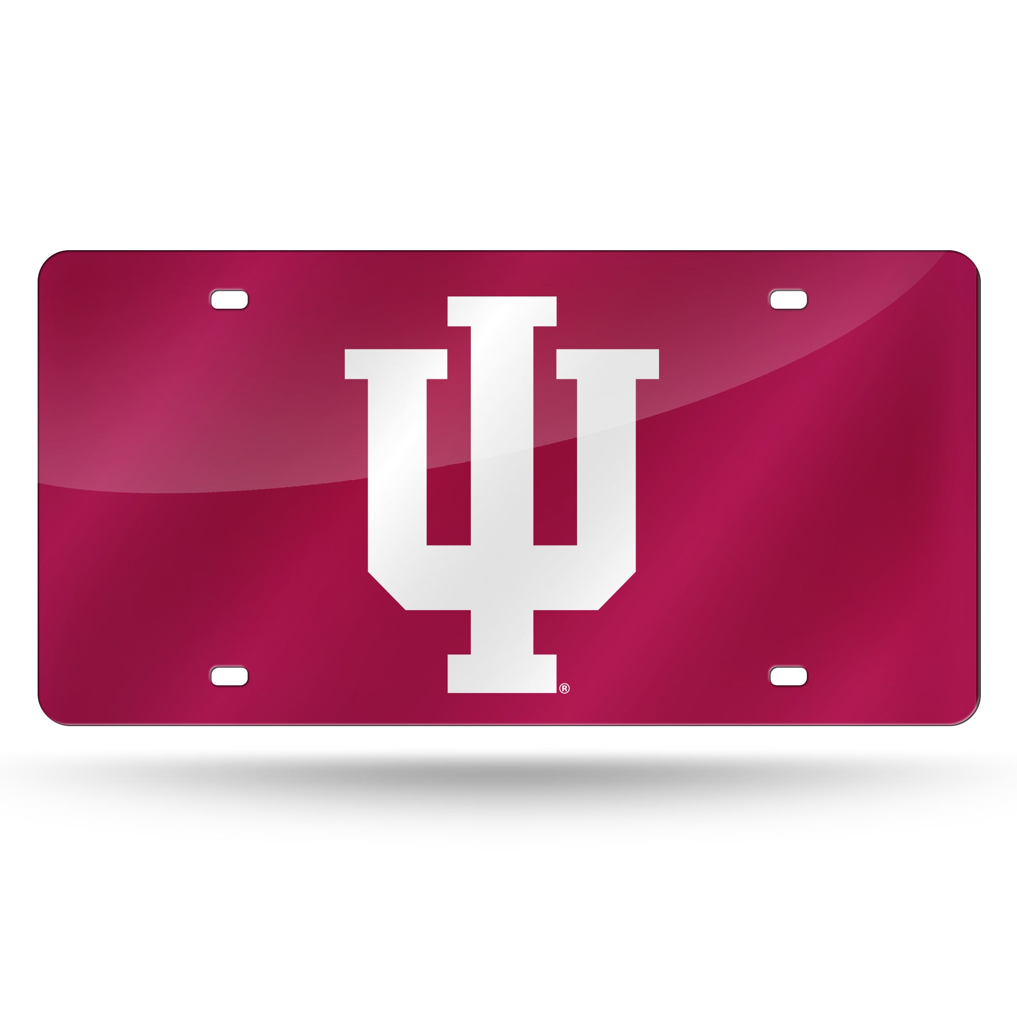 Indiana Hoosiers Colored Laser Cut Auto Tag