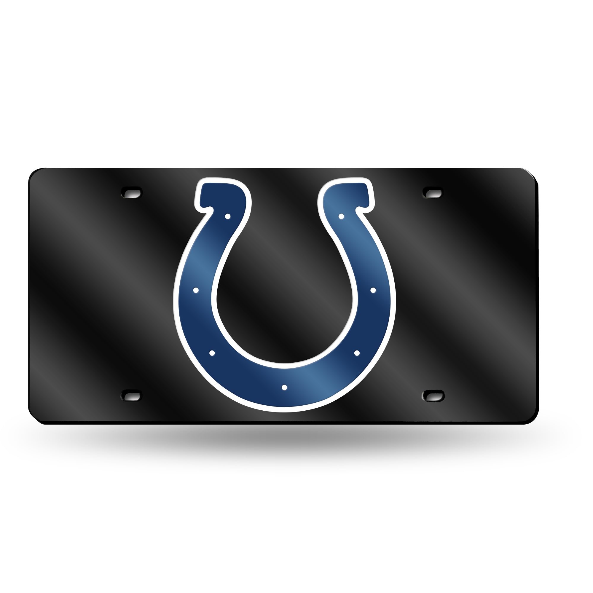 Indianapolis Colts Colored Laser Cut Auto Tag