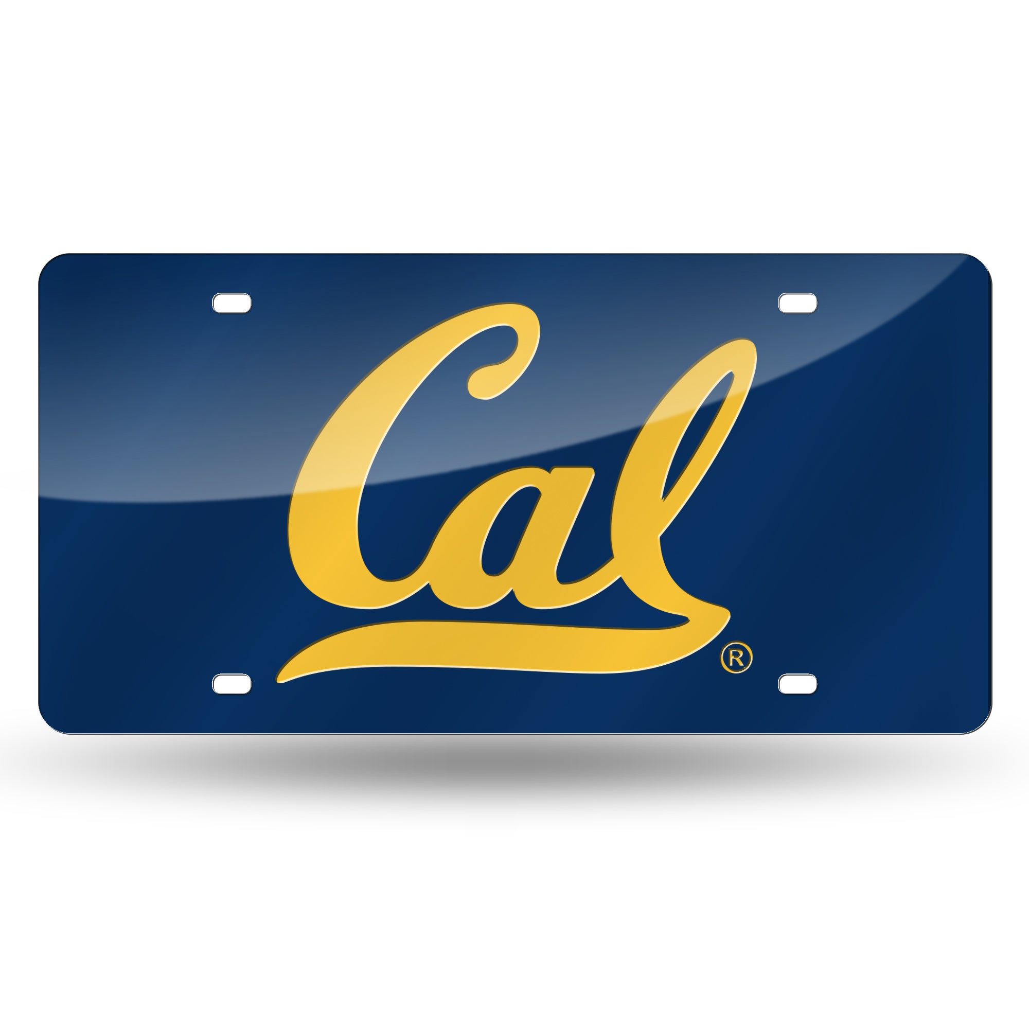 Cal Berkeley Golden Bears Colored Laser Cut Auto Tag