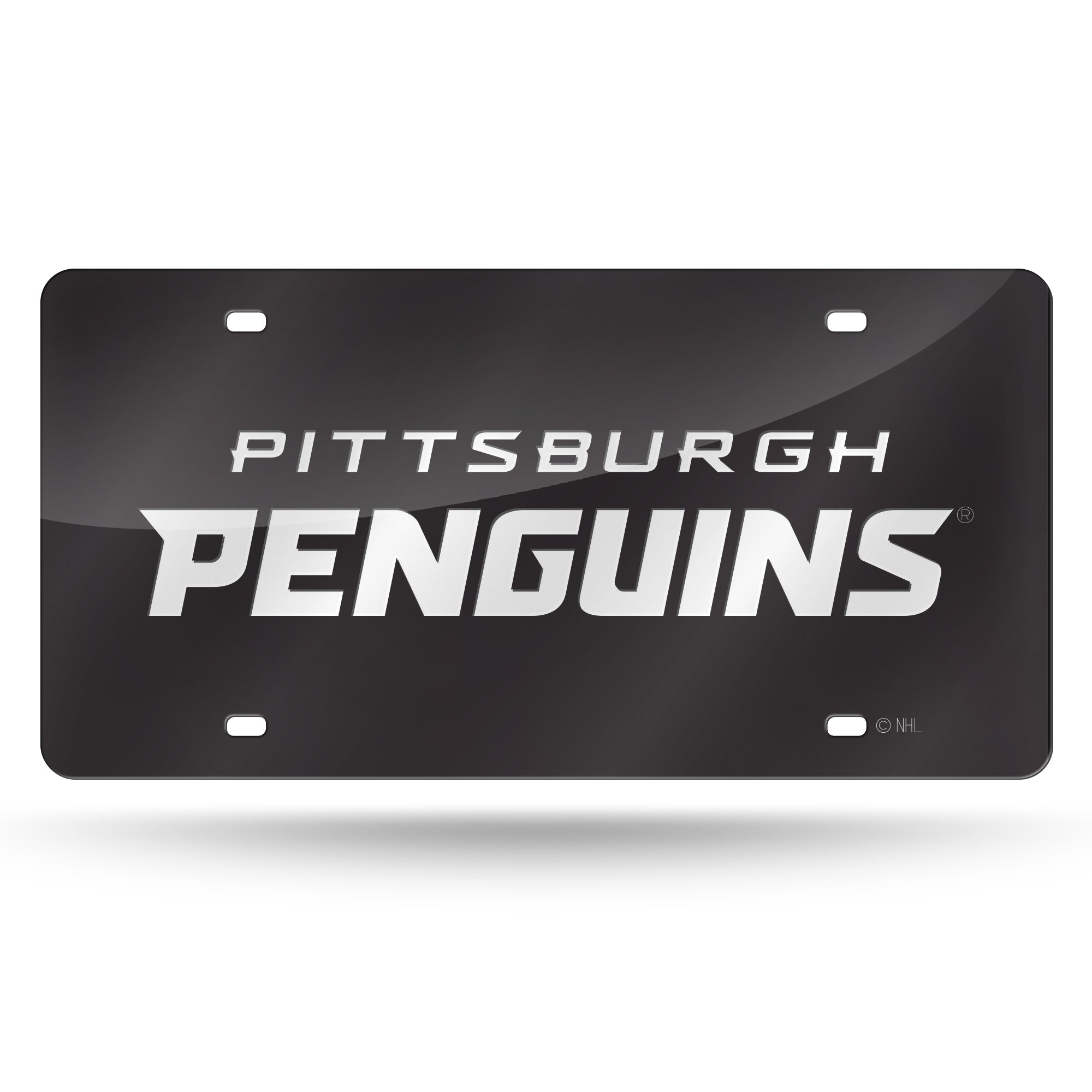 Pittsburgh Penguins Colored Laser Cut Auto Tag