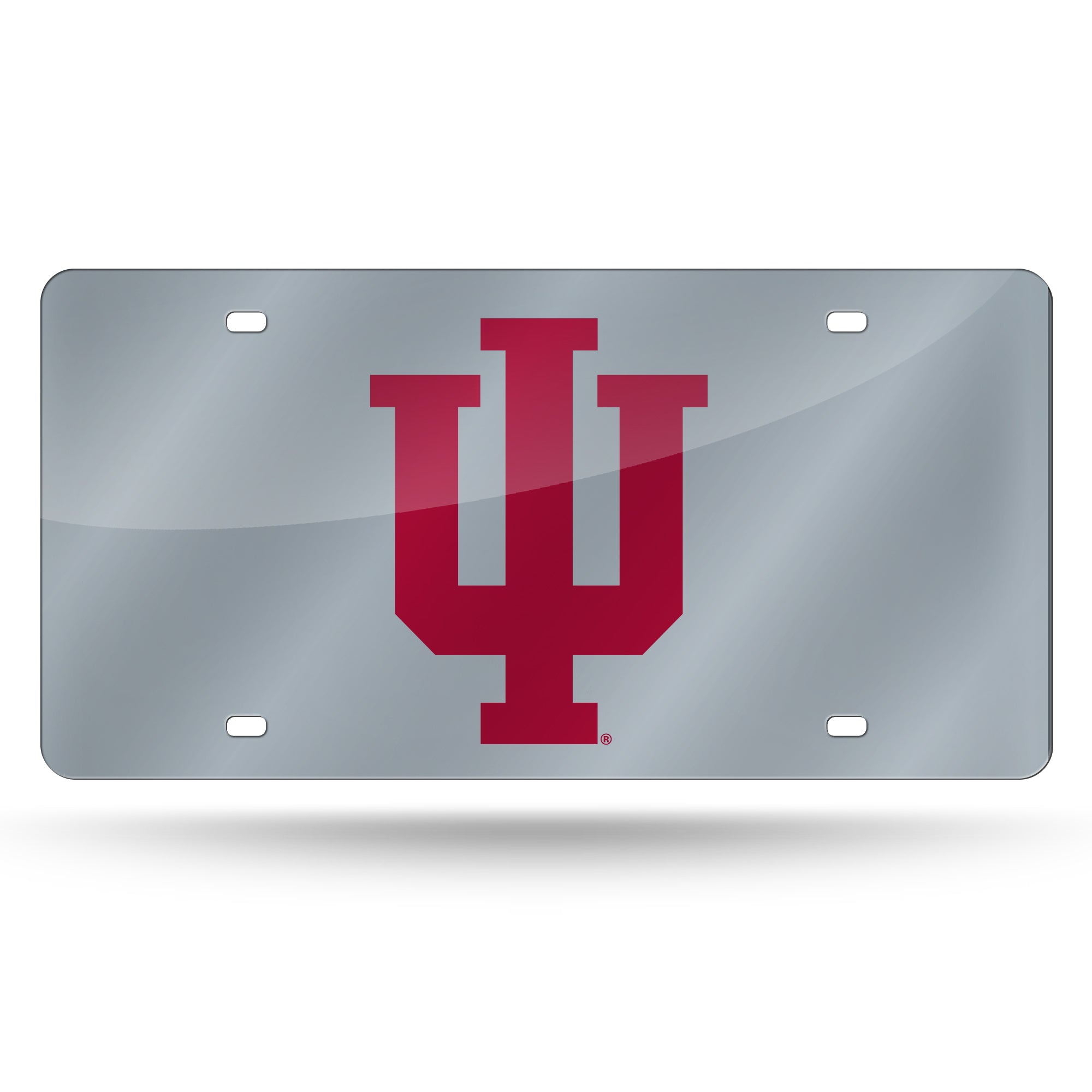 Indiana Hoosiers Silver Laser Cut Tag