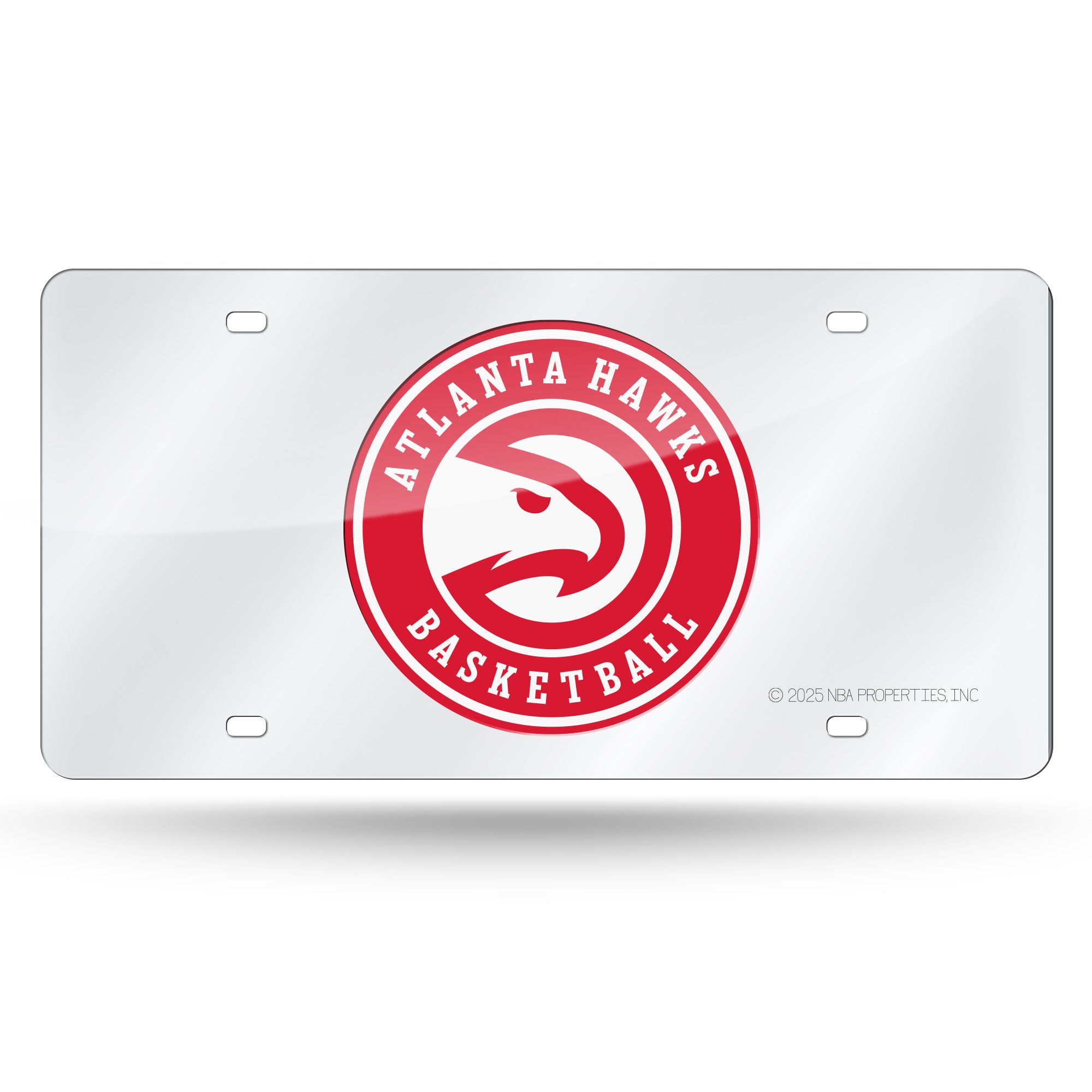Atlanta Hawks Silver Laser Cut Tag