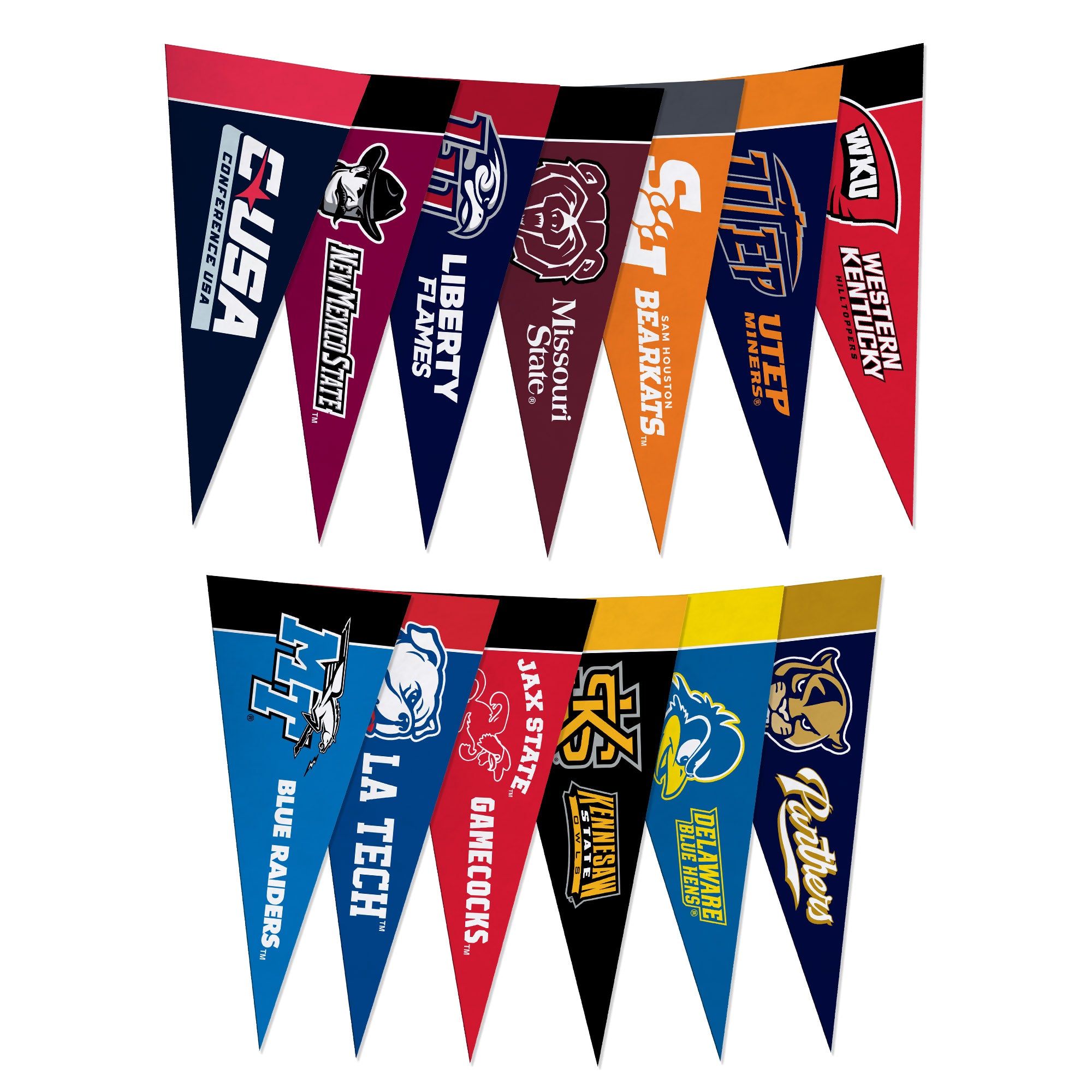 Conference USA Complete Mini Pennant Set (Conference Set)