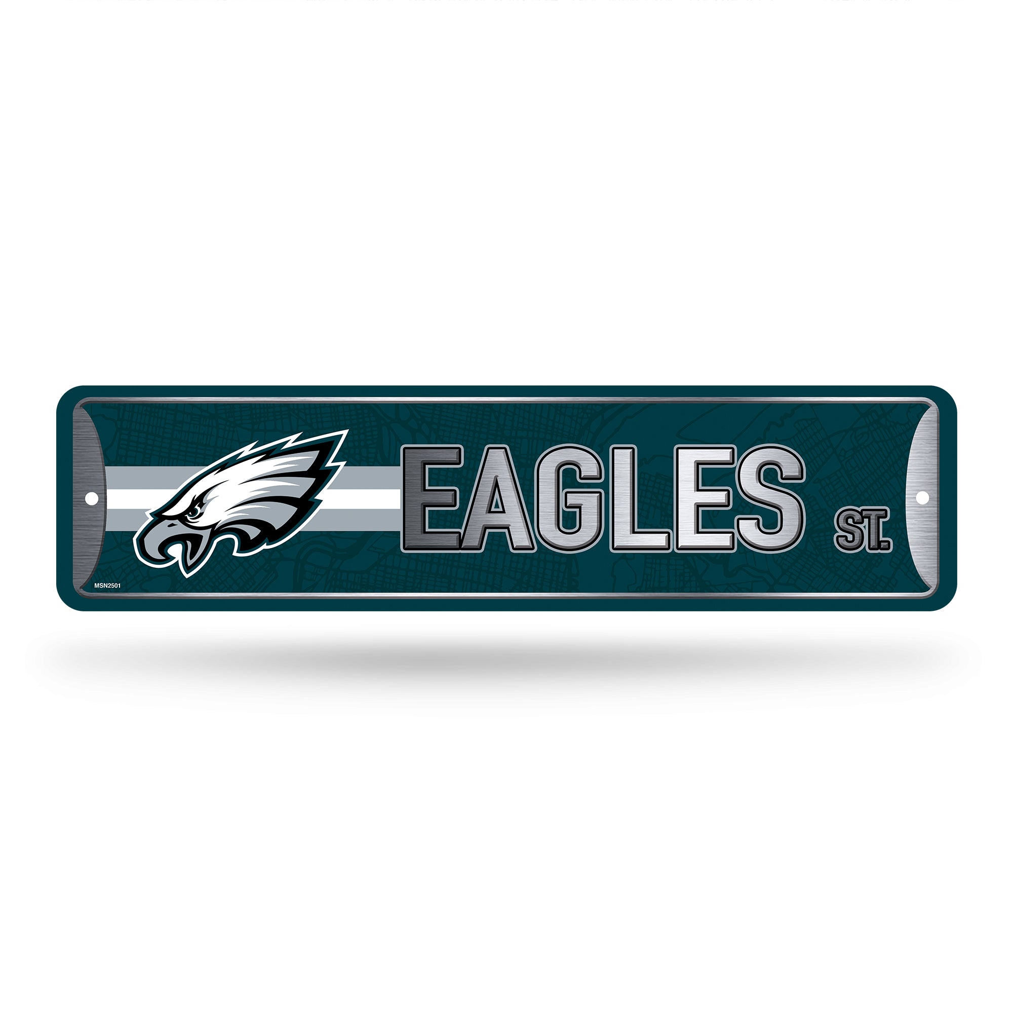 NFL Philadelphia Eagles Metal Street Sign 4" x 15" Home Décor - Bedroo