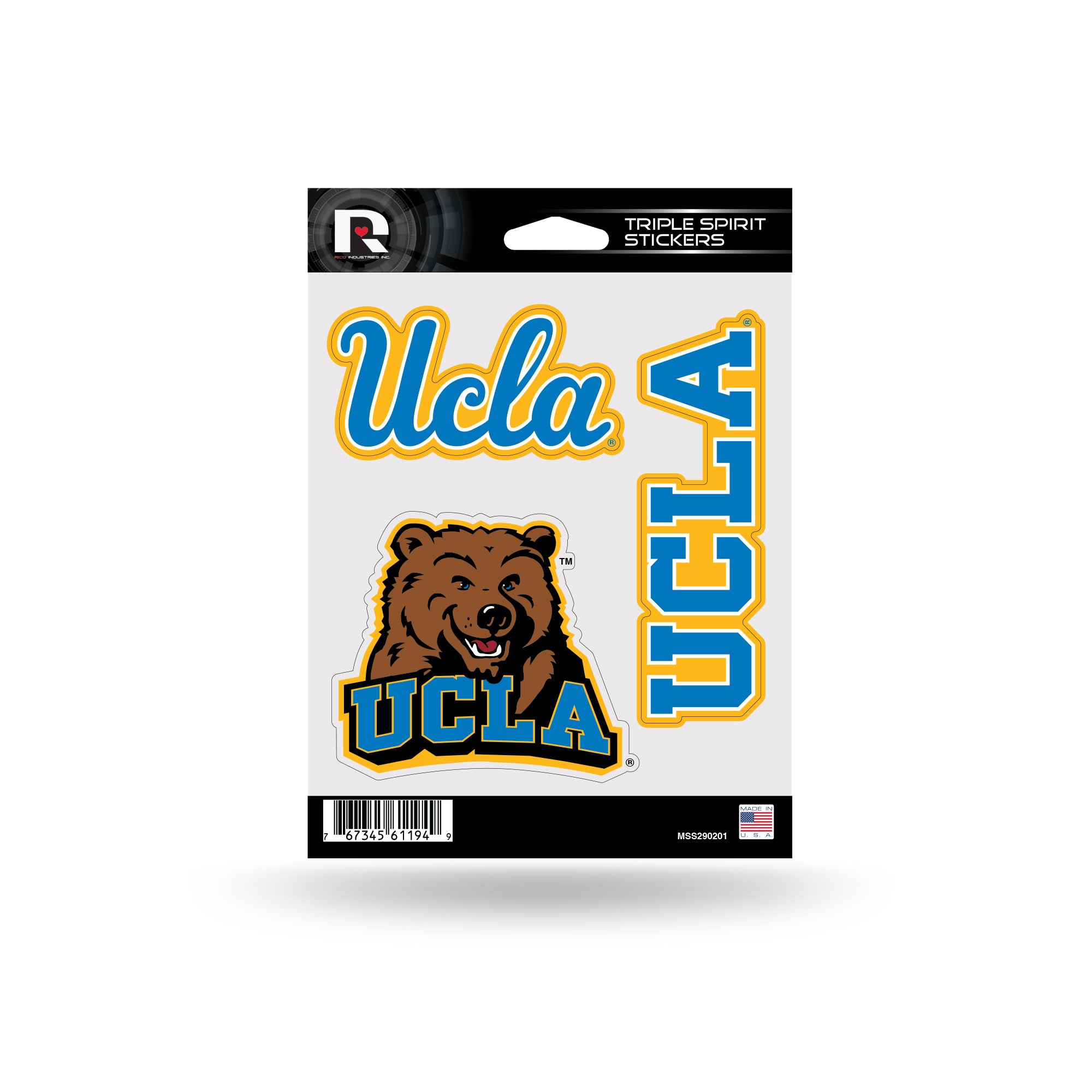 UCLA Triple Spirit Stickers