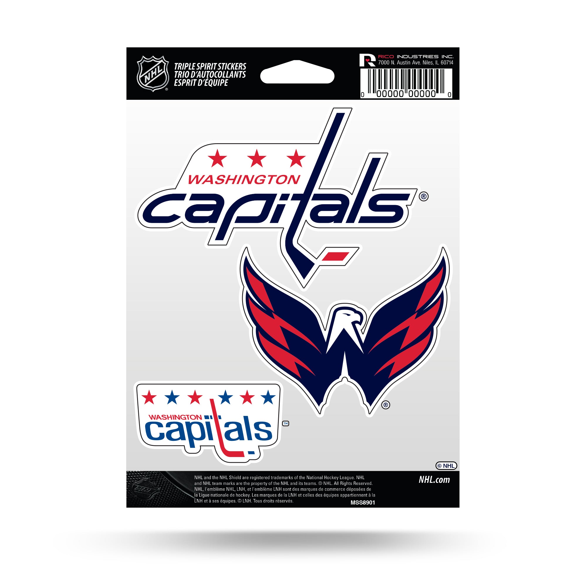 Capitals Triple Spirit Stickers