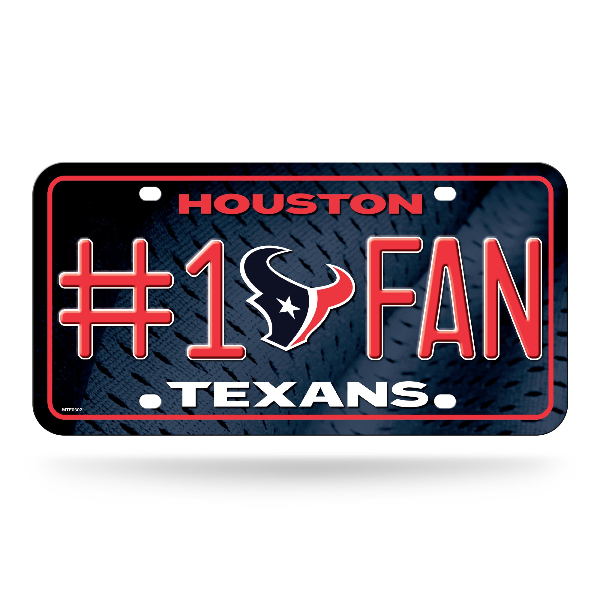 Houston Texans Primary Logo #1 Fan Metal Auto Tag