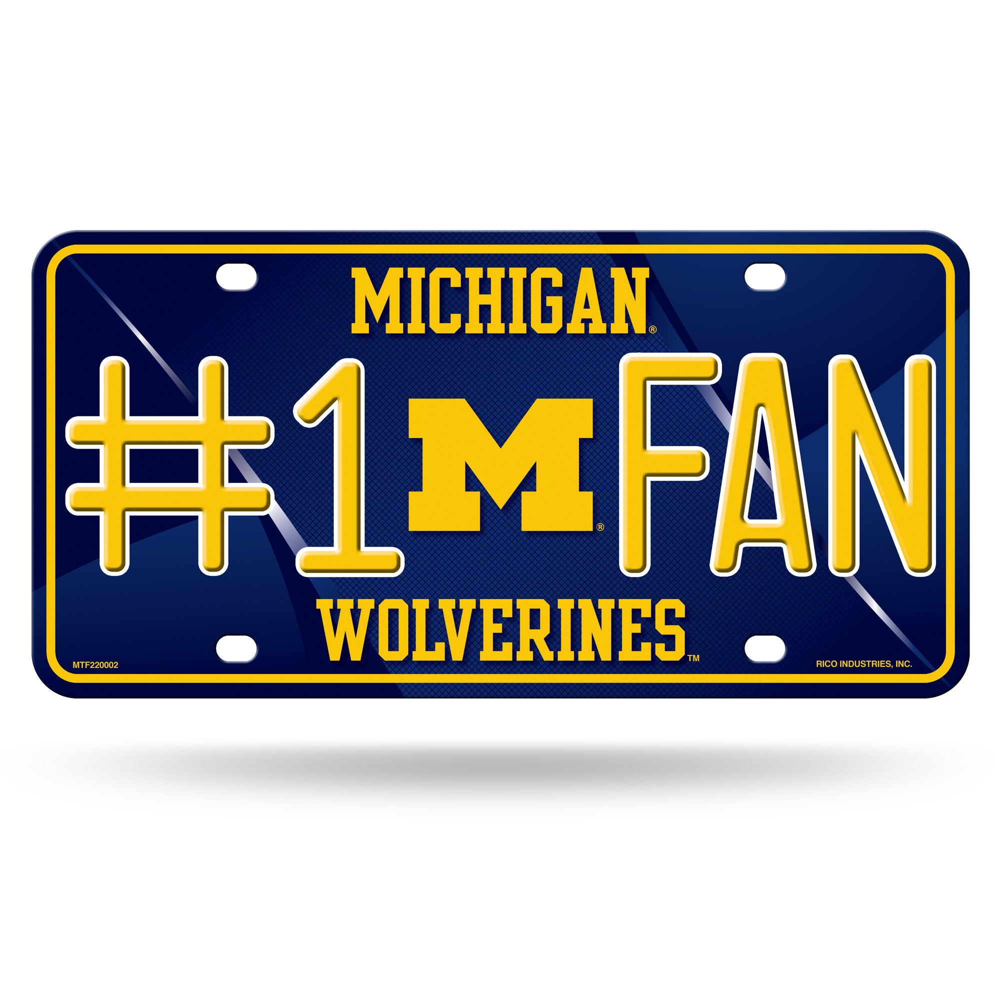 University/Michigan #1 Fan Metal Tag