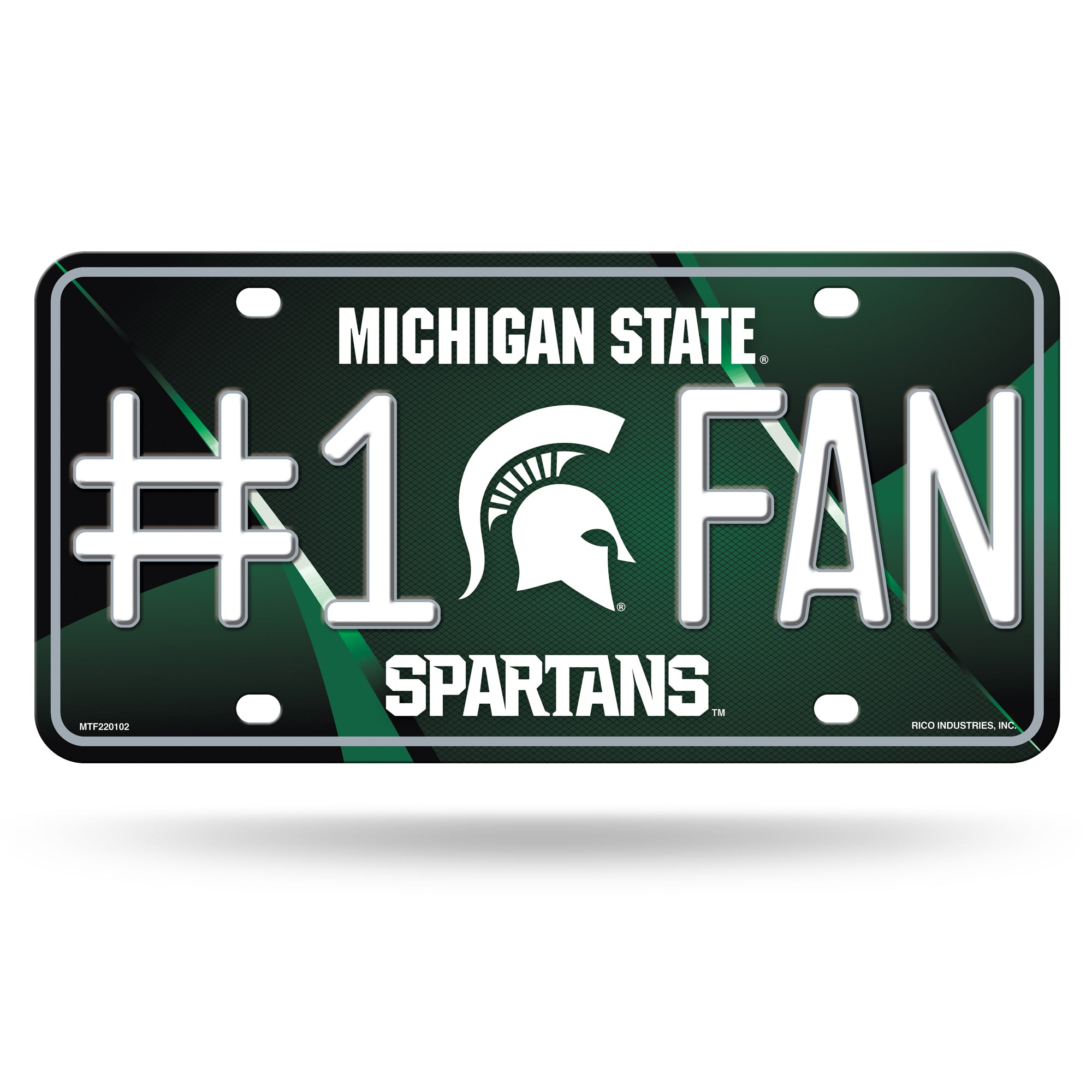 Michigan State #1 Fan Metal Tag