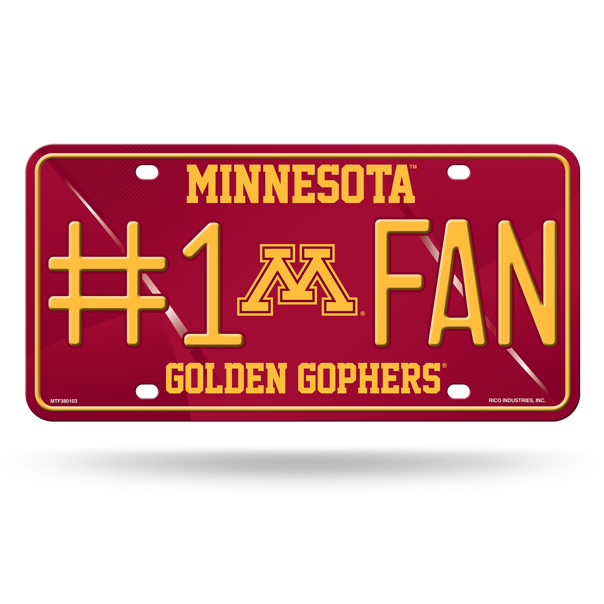 Minnesota University #1 Fan Metal Tag