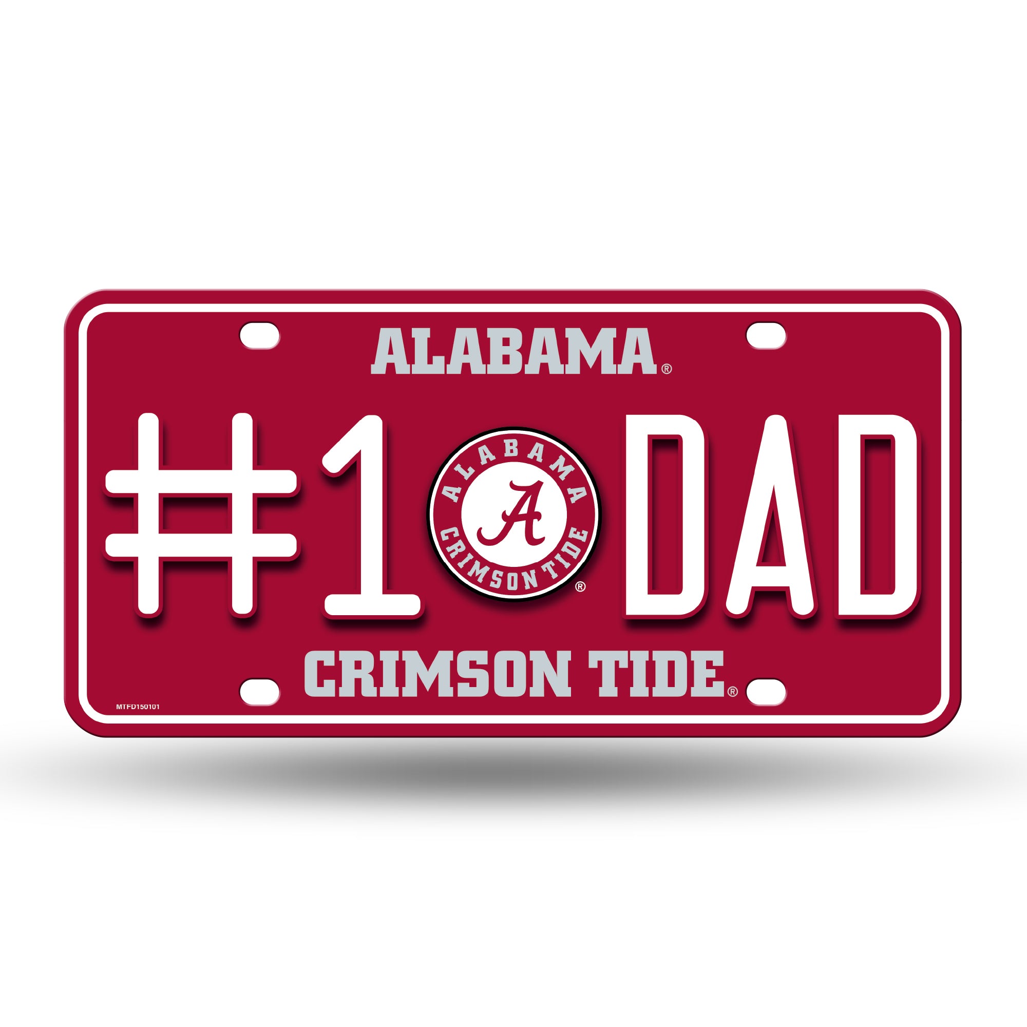 #1 Dad Alabama Metal Tag