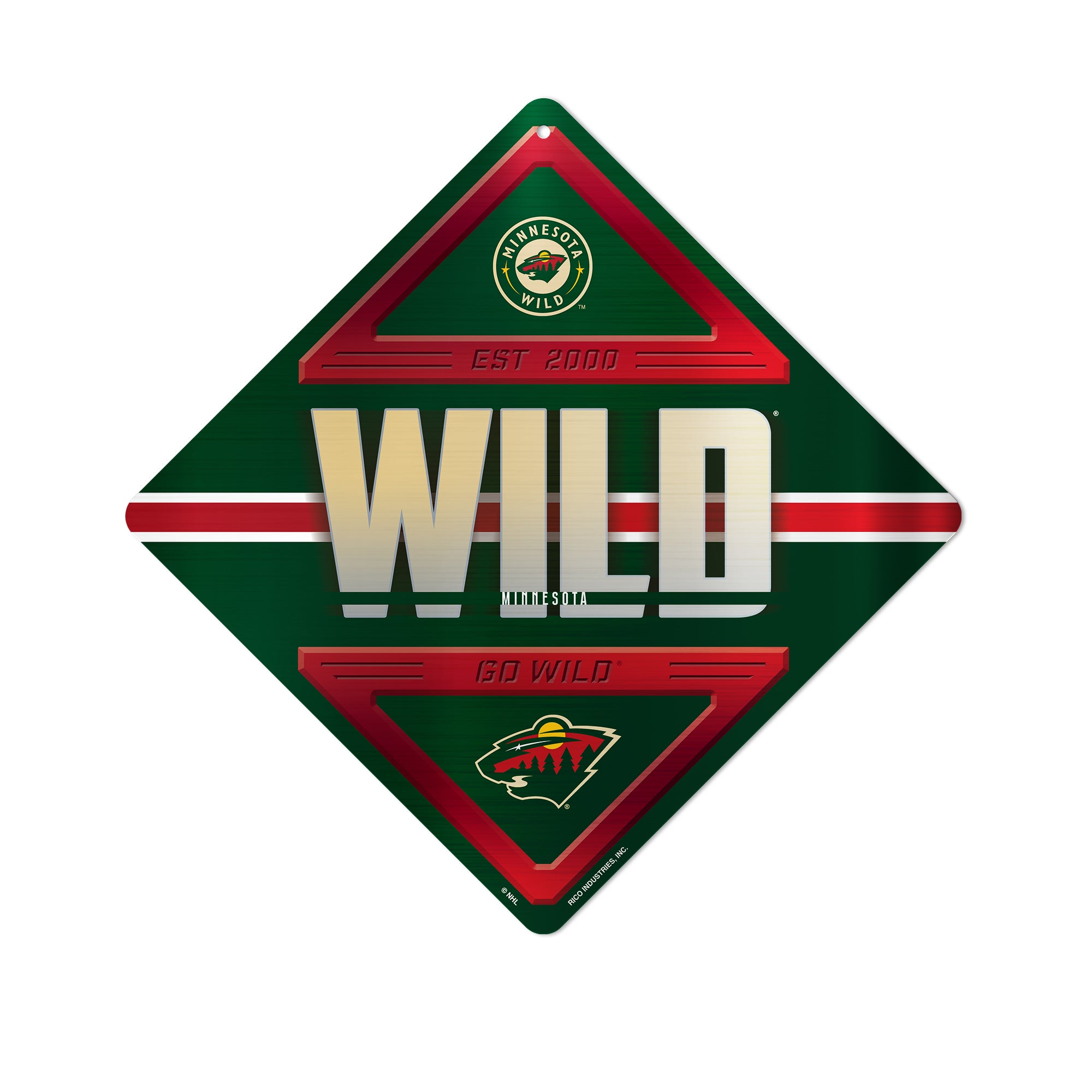 Wild Metal Wall Sign 16.5 X 16.5