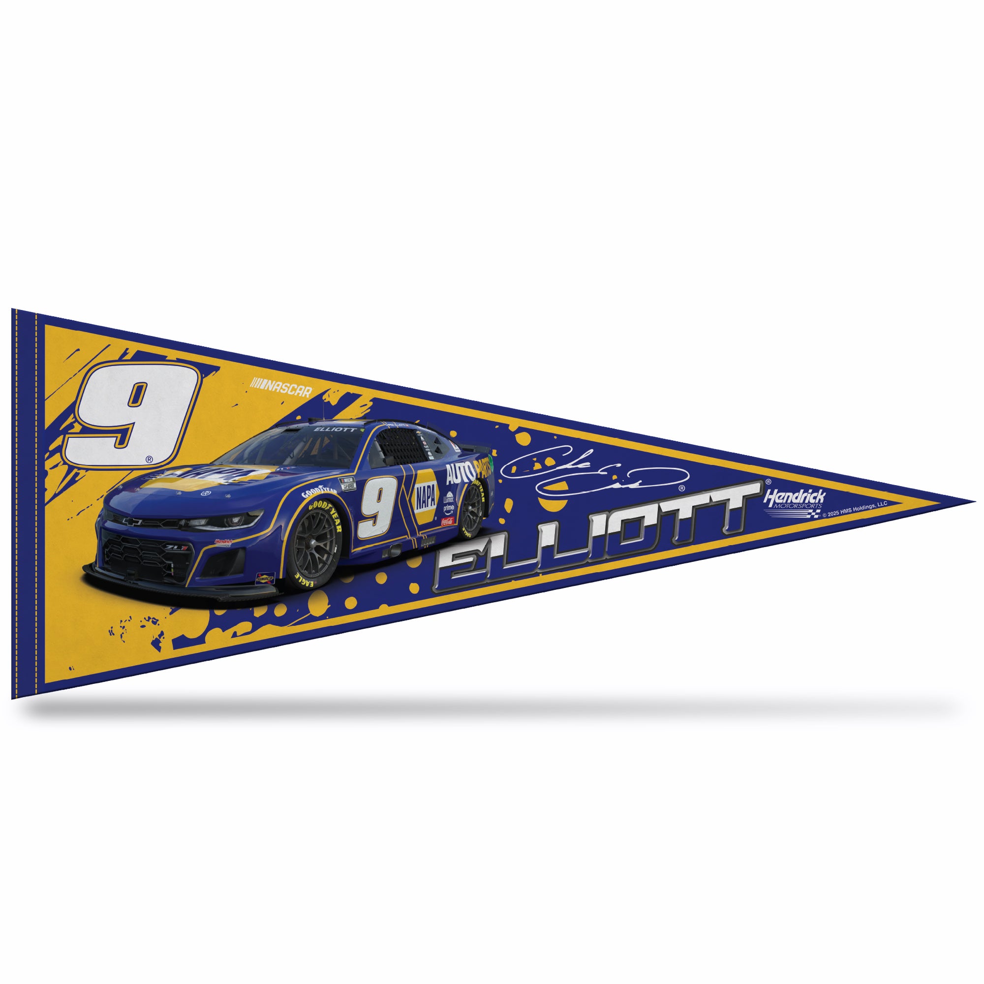 Chase Elliott Soft Felt Pennant (12"x30") - Car Art