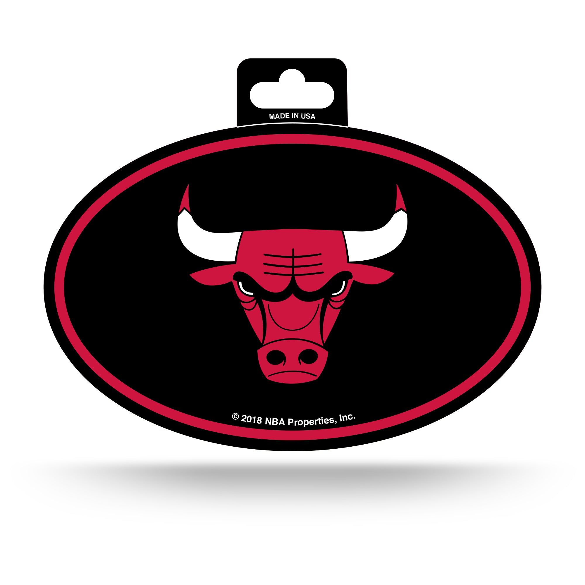 Bulls Full Color Oval Sticker