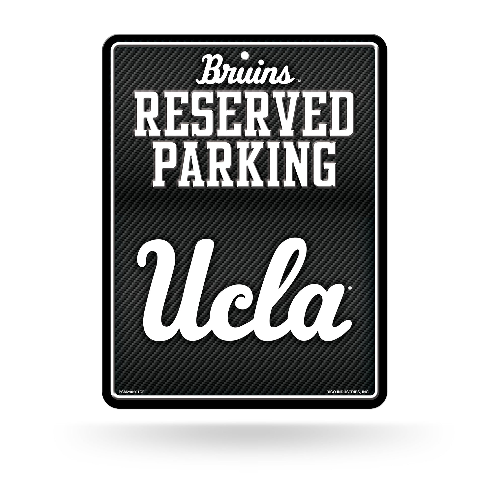 Ucla - Carbon Fiber Design - Metal Parking Sign