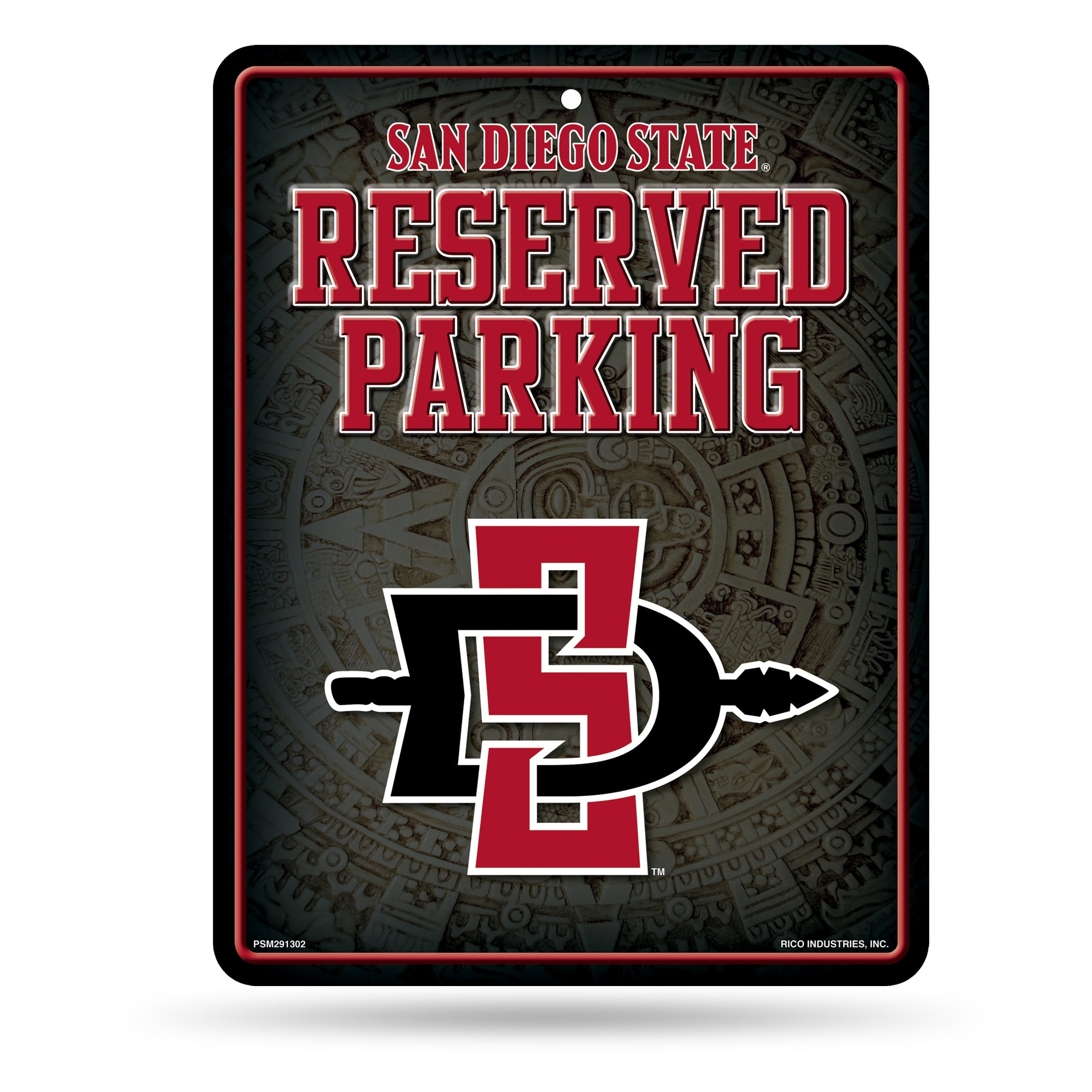 NCAA San Diego State Aztecs 8.5" x 11" Metal Parking Sign - Great for