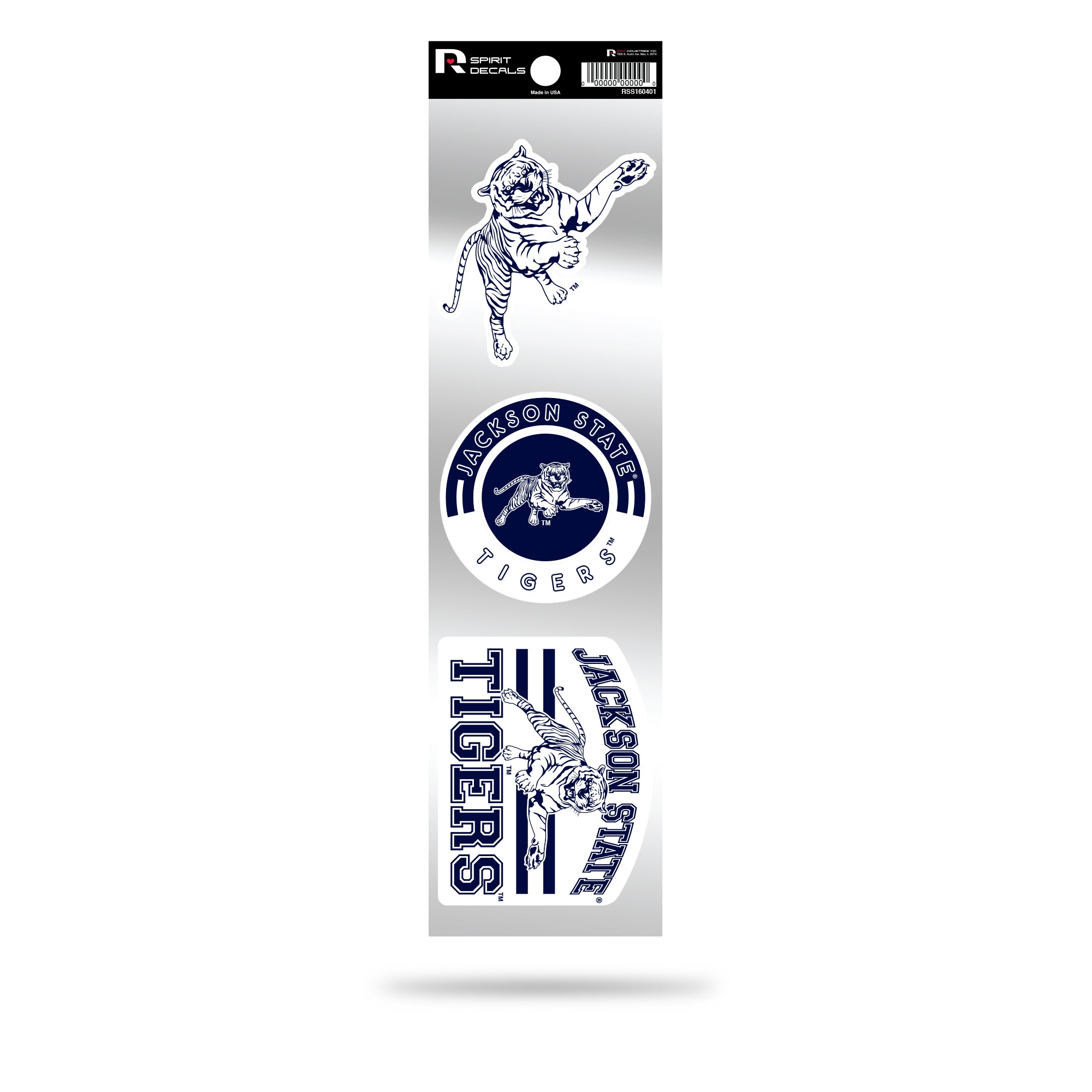 Jackson State 3-Piece Retro Spirit Decals
