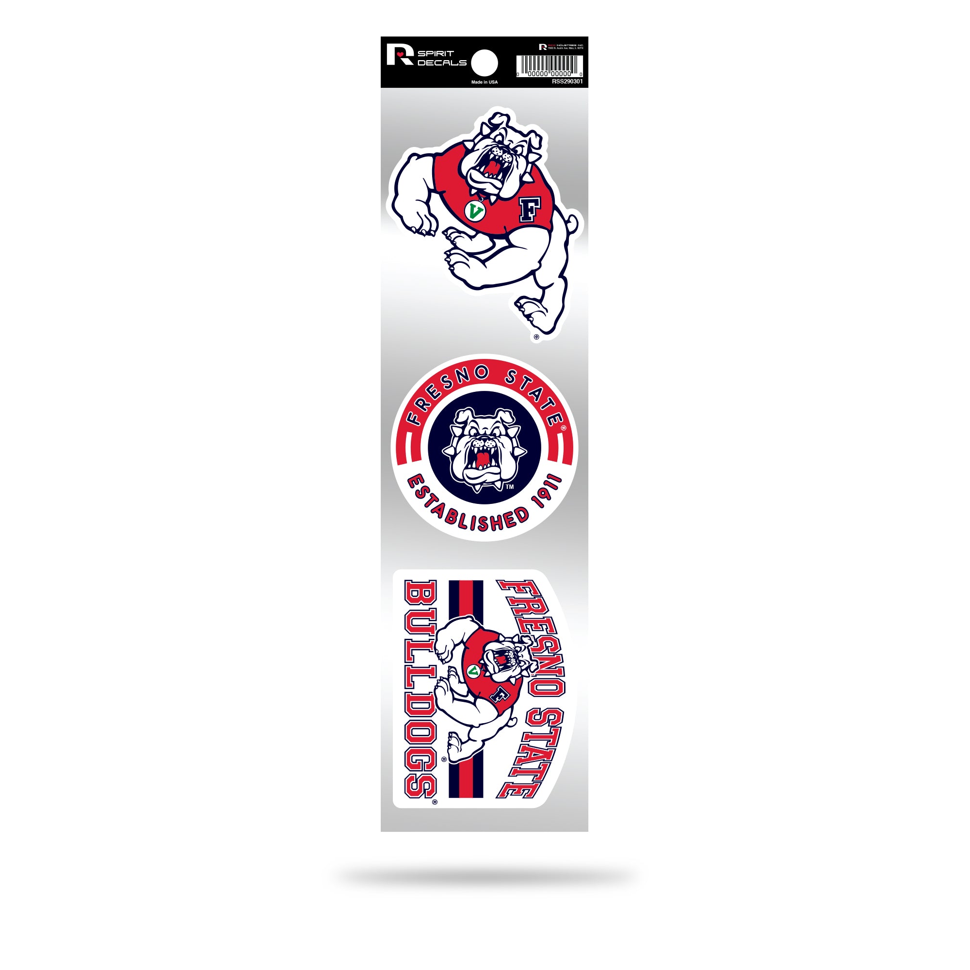 Fresno State 3-Piece Retro Spirit Decals
