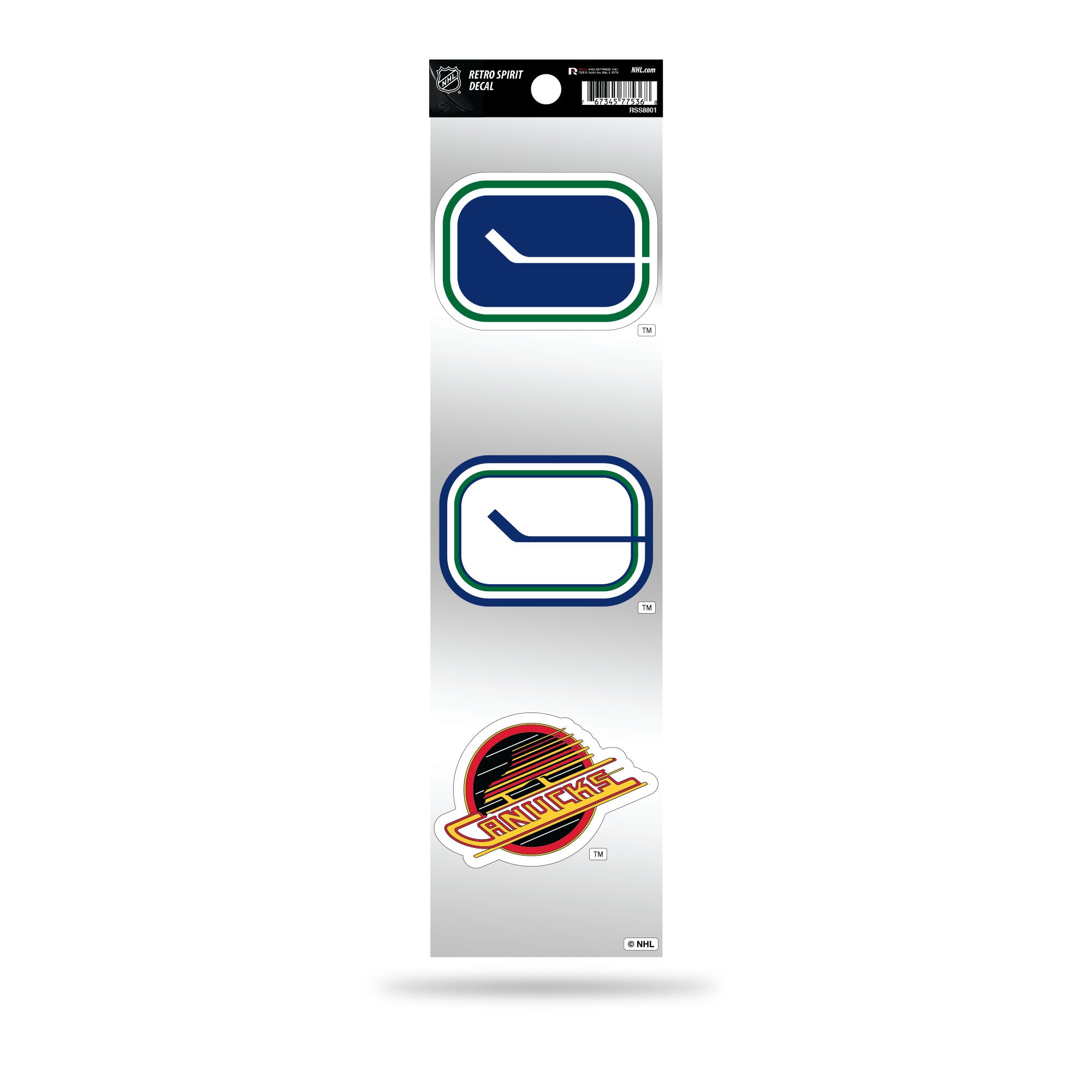 Canucks 3-Piece Retro Spirit Decals