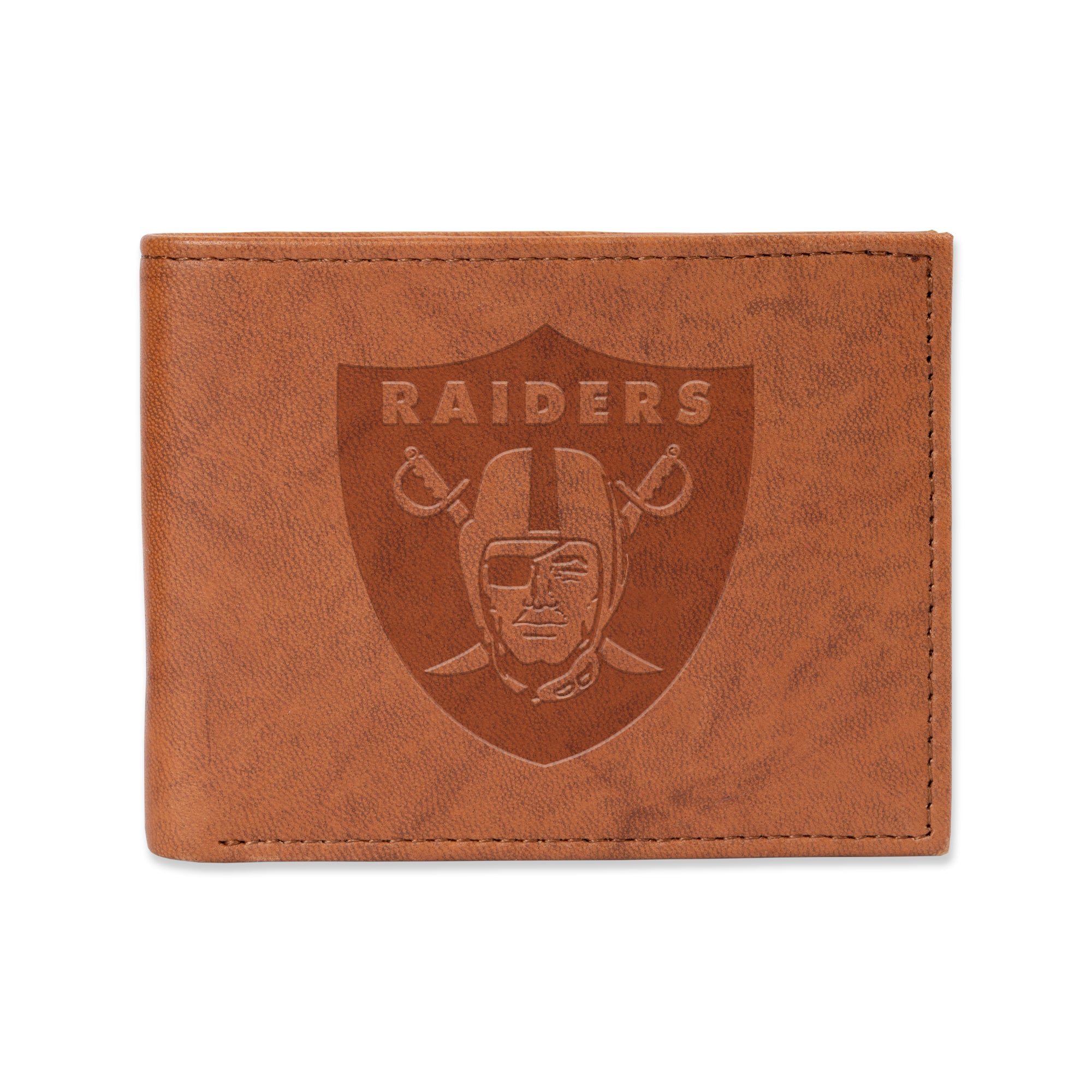 NFL Las Vegas Raiders Genuine Leather Billfold Wallet - 3.25" x 4.25"