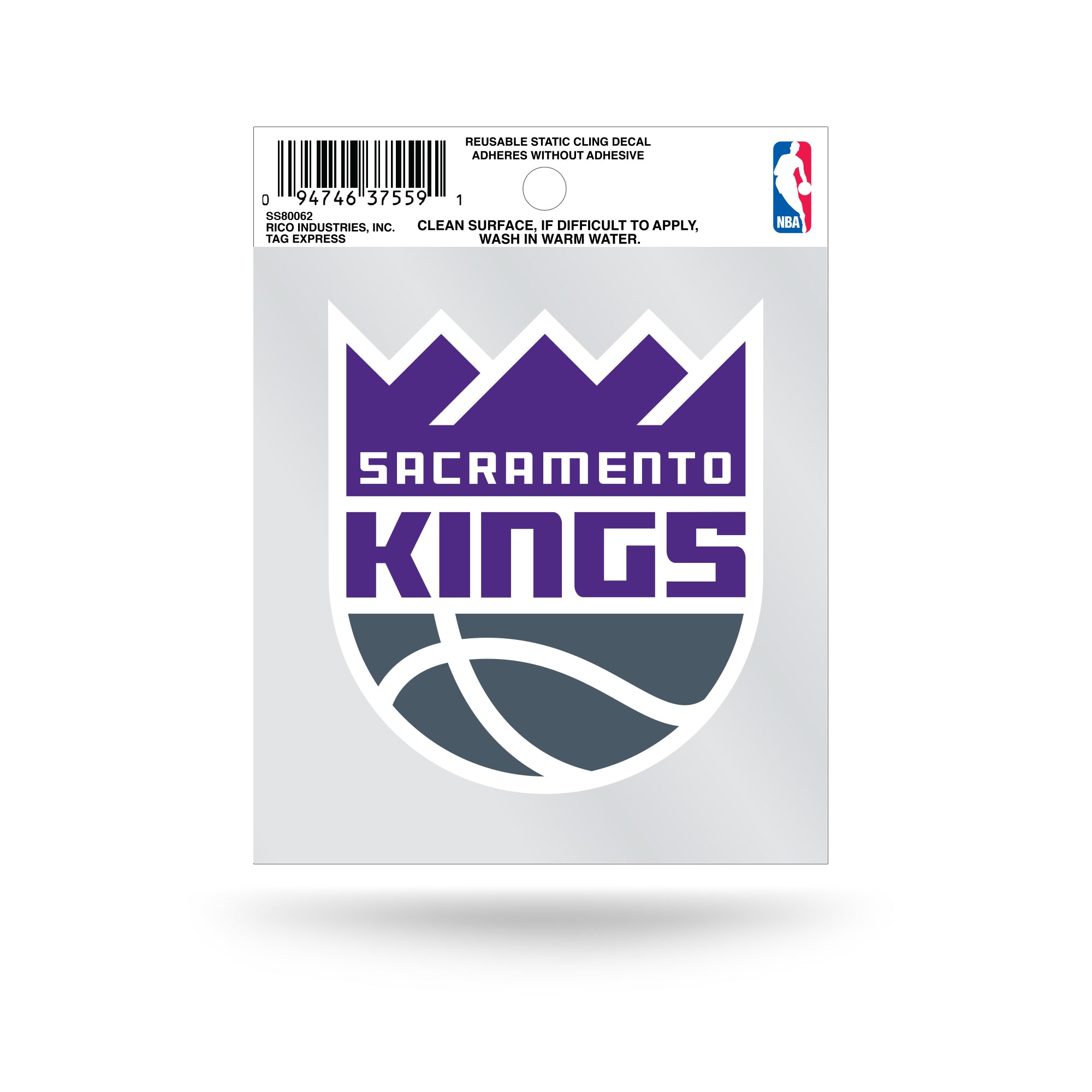 SAC Kings Static Cling Small