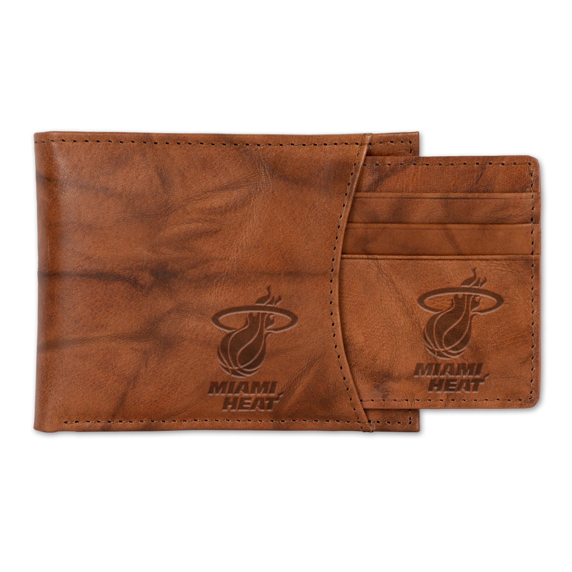 Heat Genuine Leather 2-In-1 Slider Wallet Set